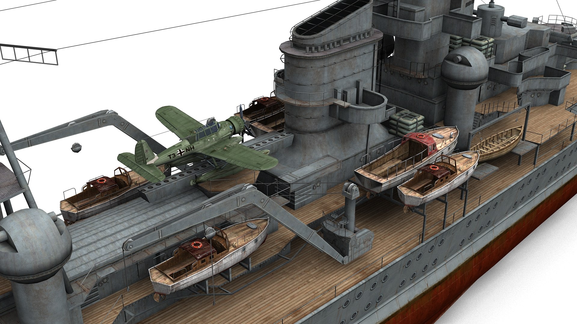 3d Model German Cruiser Prinz Eugen