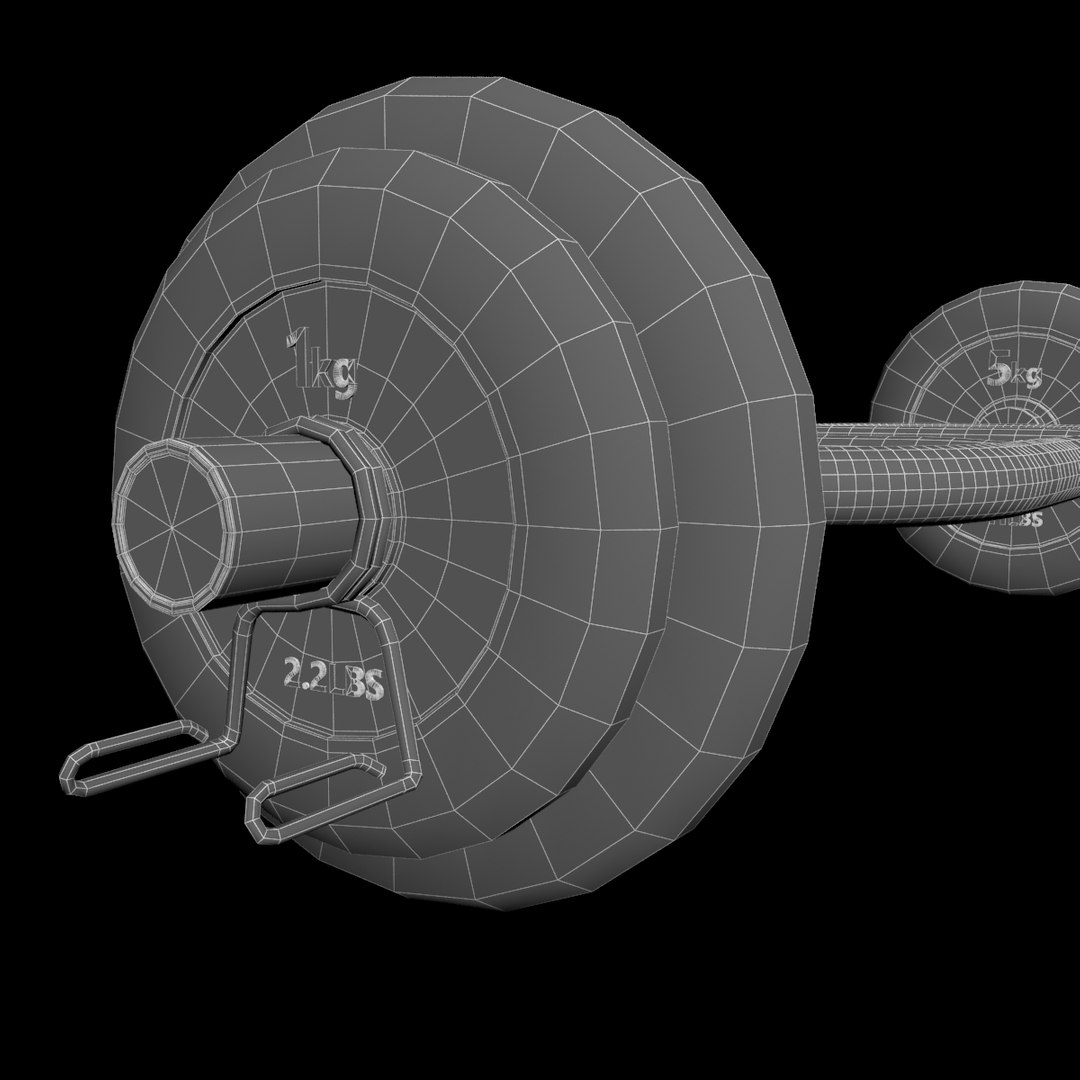 3D olympic barbell bar 2 - TurboSquid 1195080