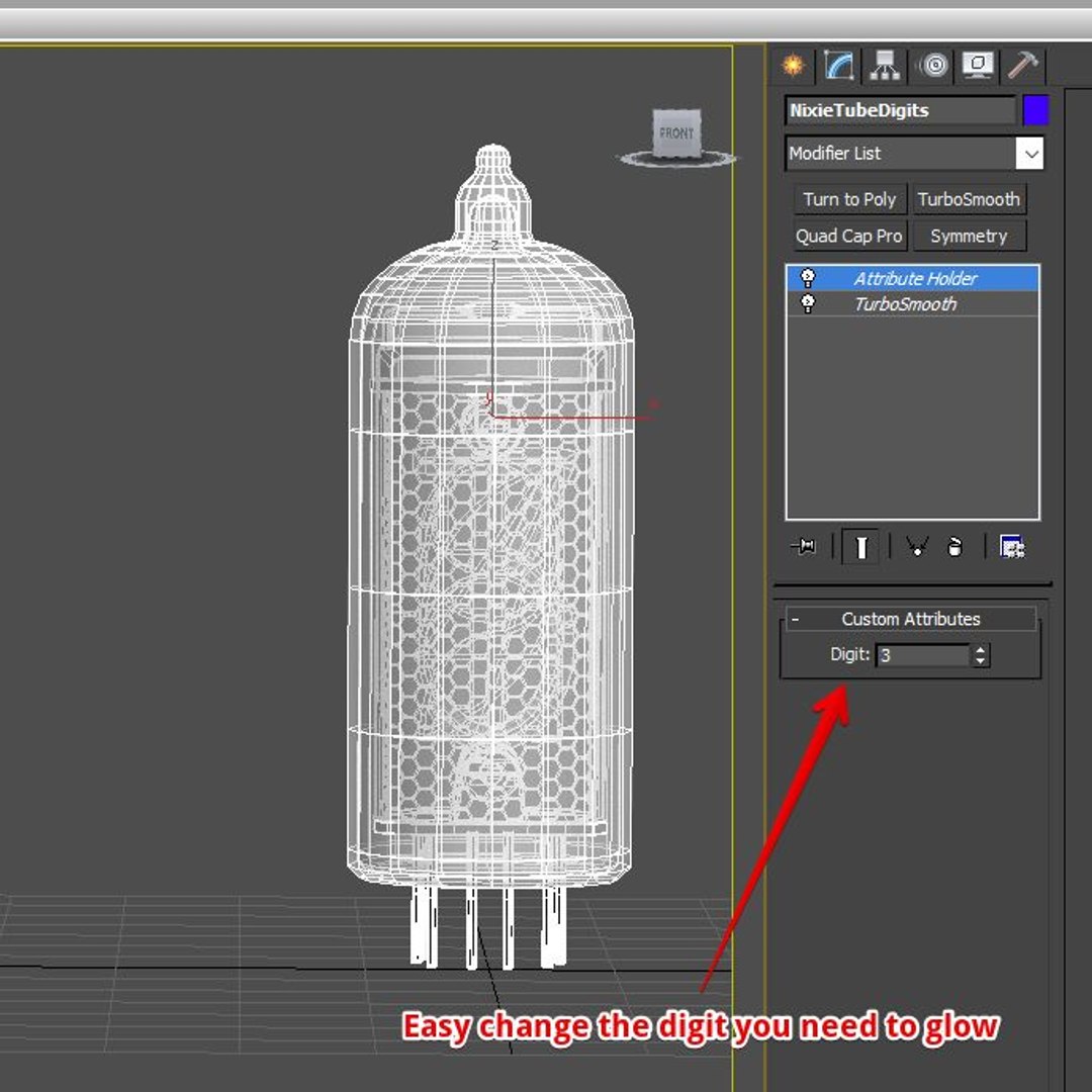 3d Nixie Tube Digits