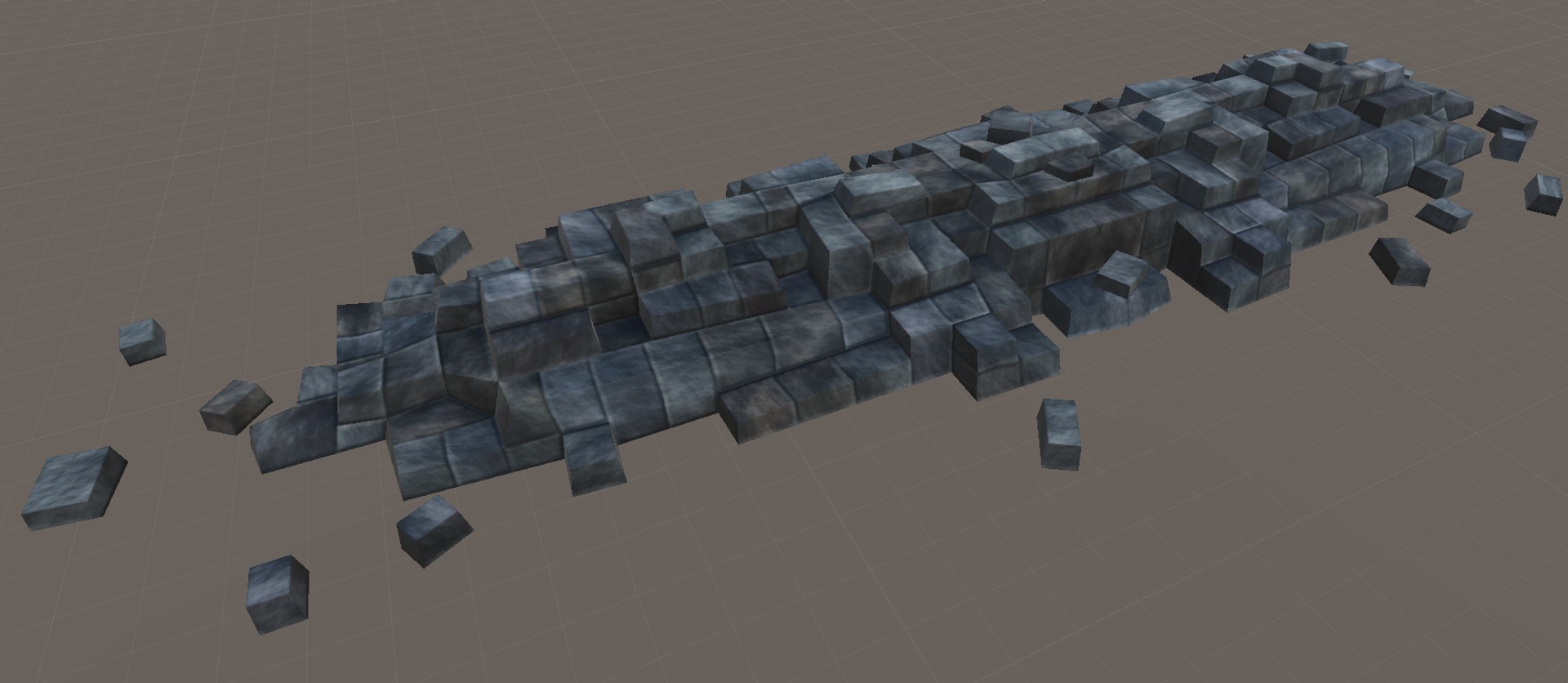 Stone Barricade Streets 3d Obj