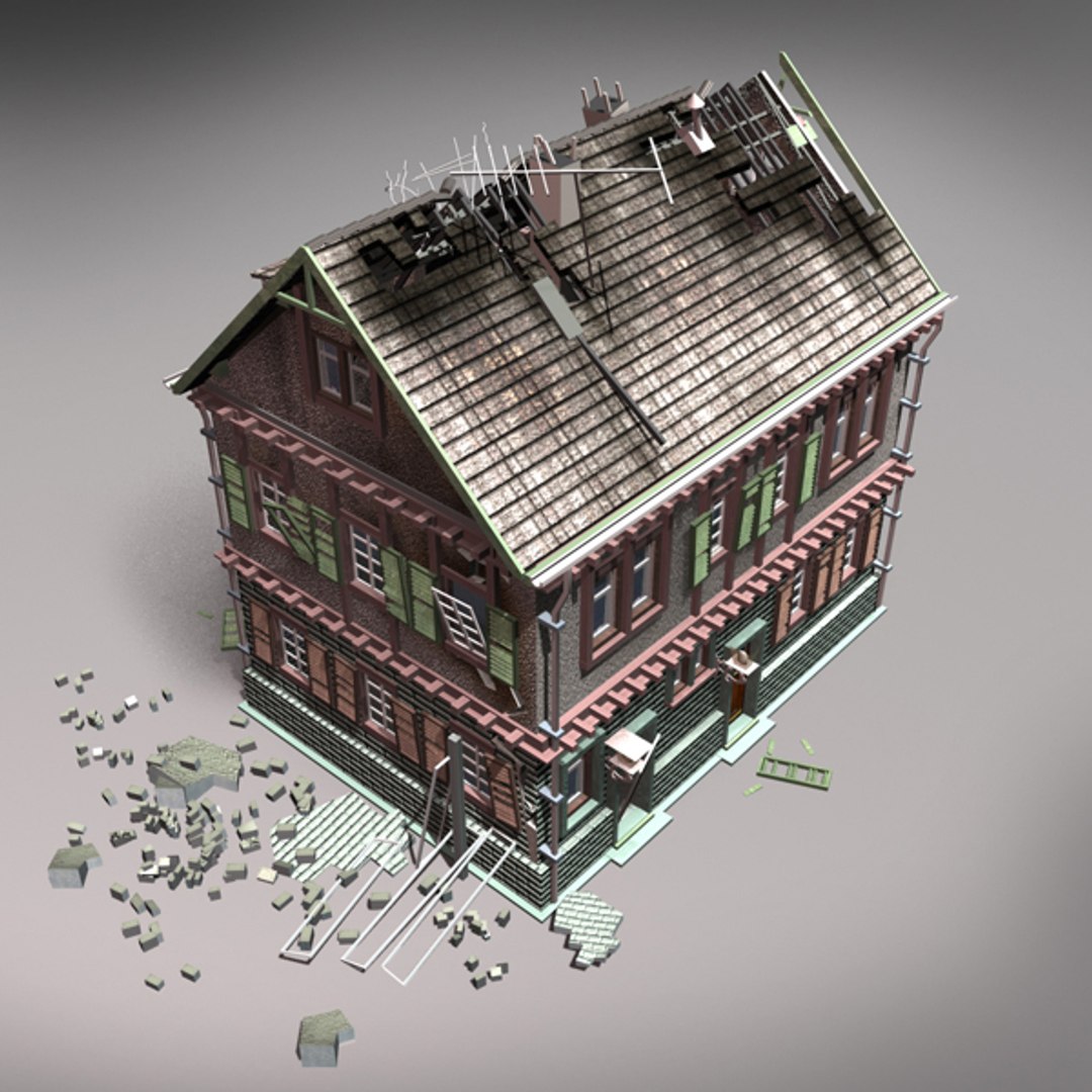 Ruin Building 3d Model