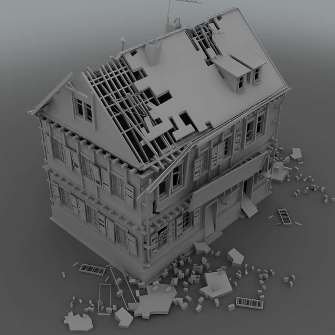 Ruin Building 3d Model