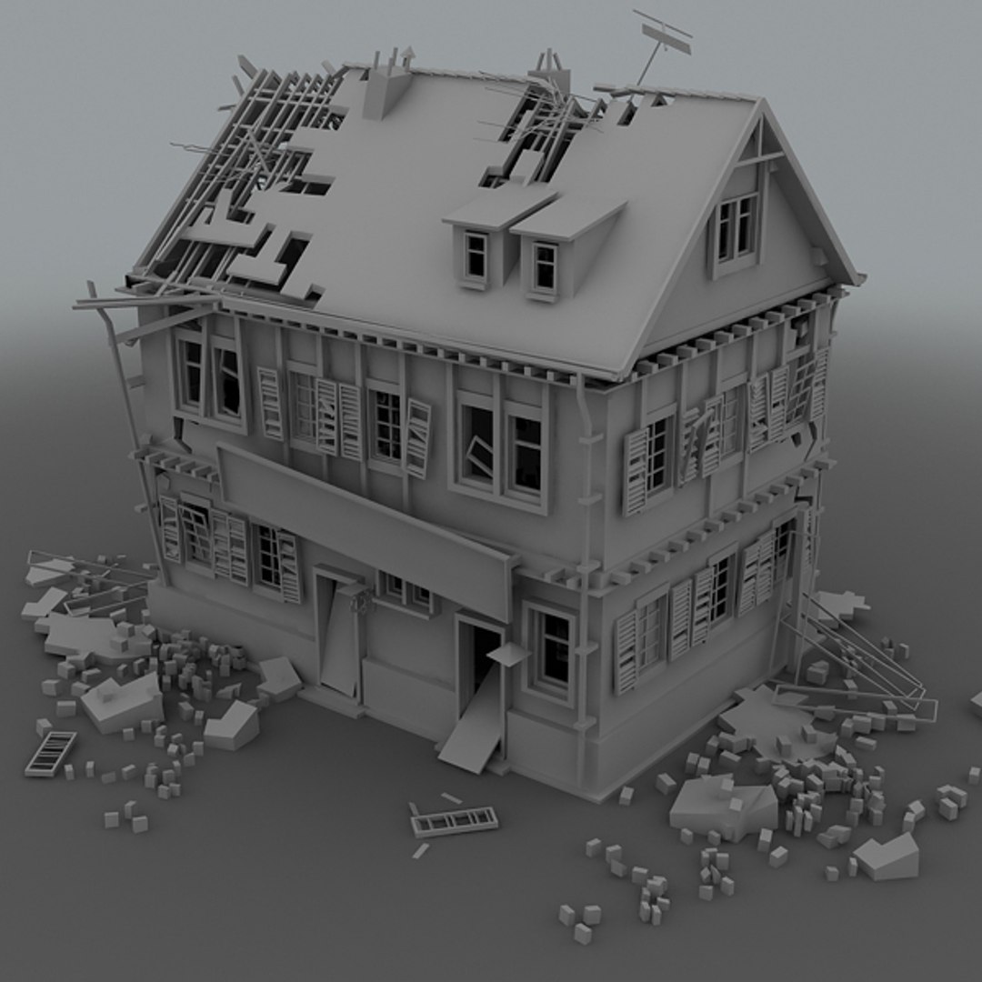 Ruin Building 3d Model