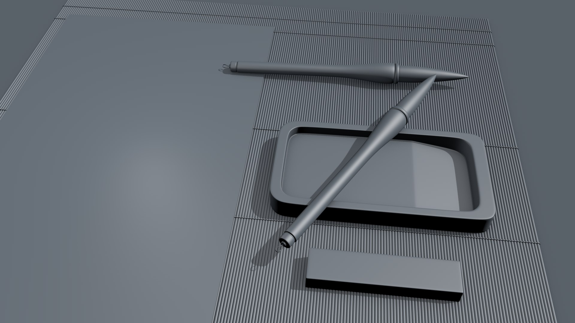 3D Shodo Set model - TurboSquid 1770365