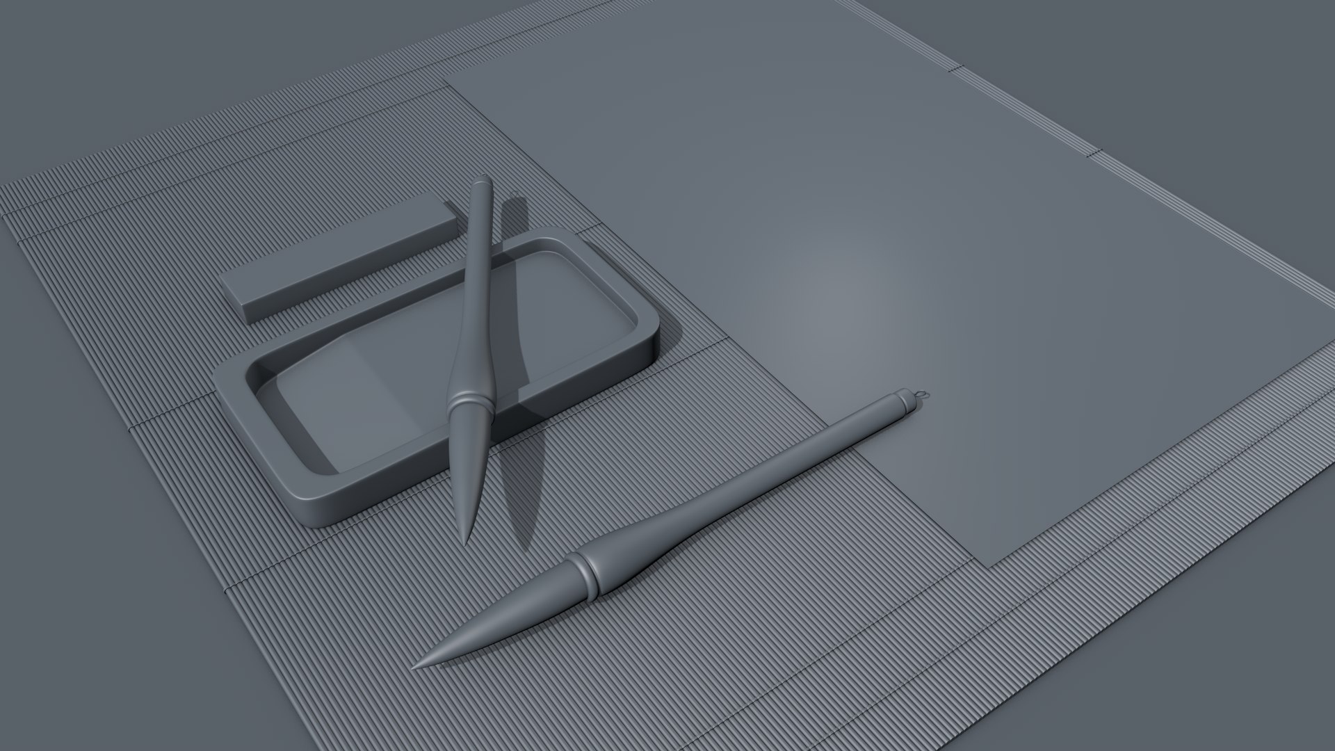 3D Shodo Set model - TurboSquid 1770365