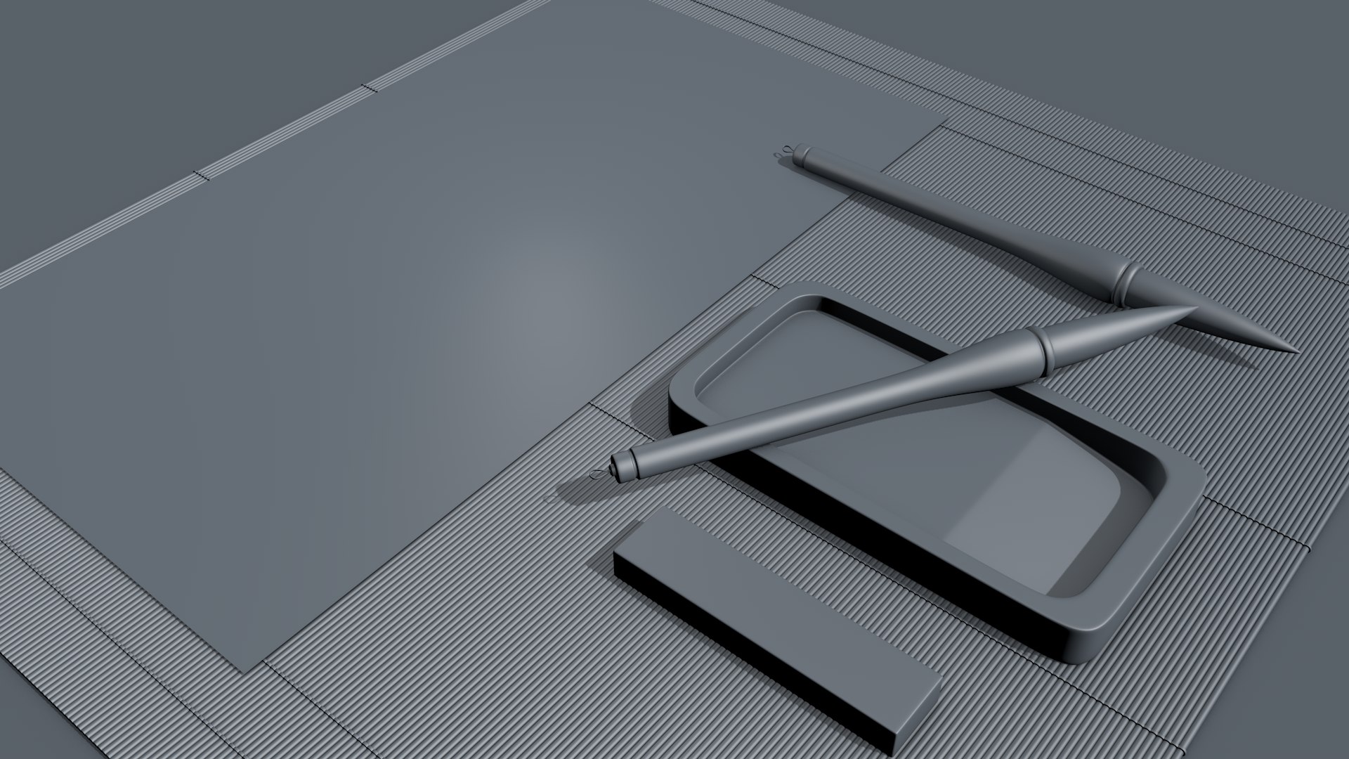 3D Shodo Set model - TurboSquid 1770365