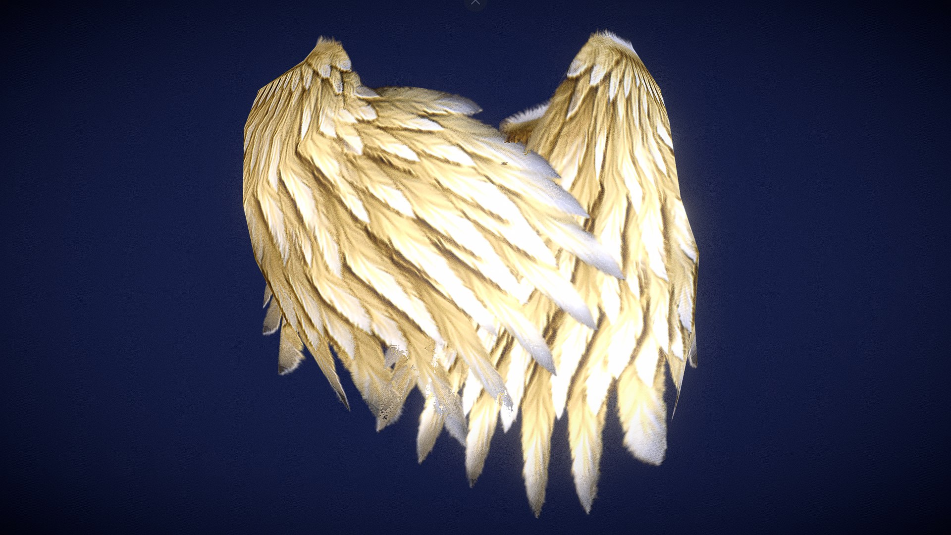 Low Poly Animated Golden Wings 3D - TurboSquid 1973717