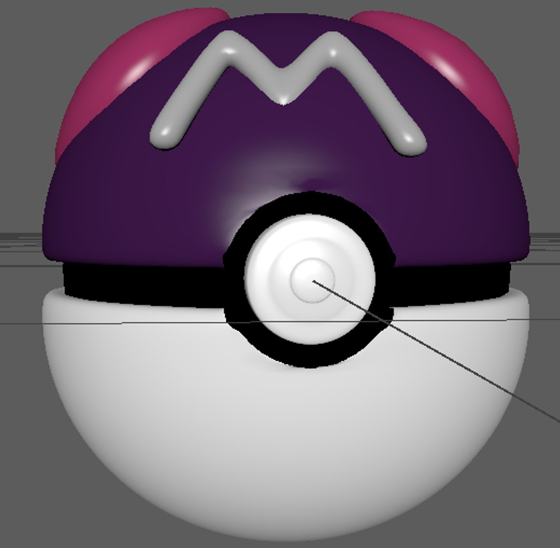 3d Pokemon Master Ball Model
