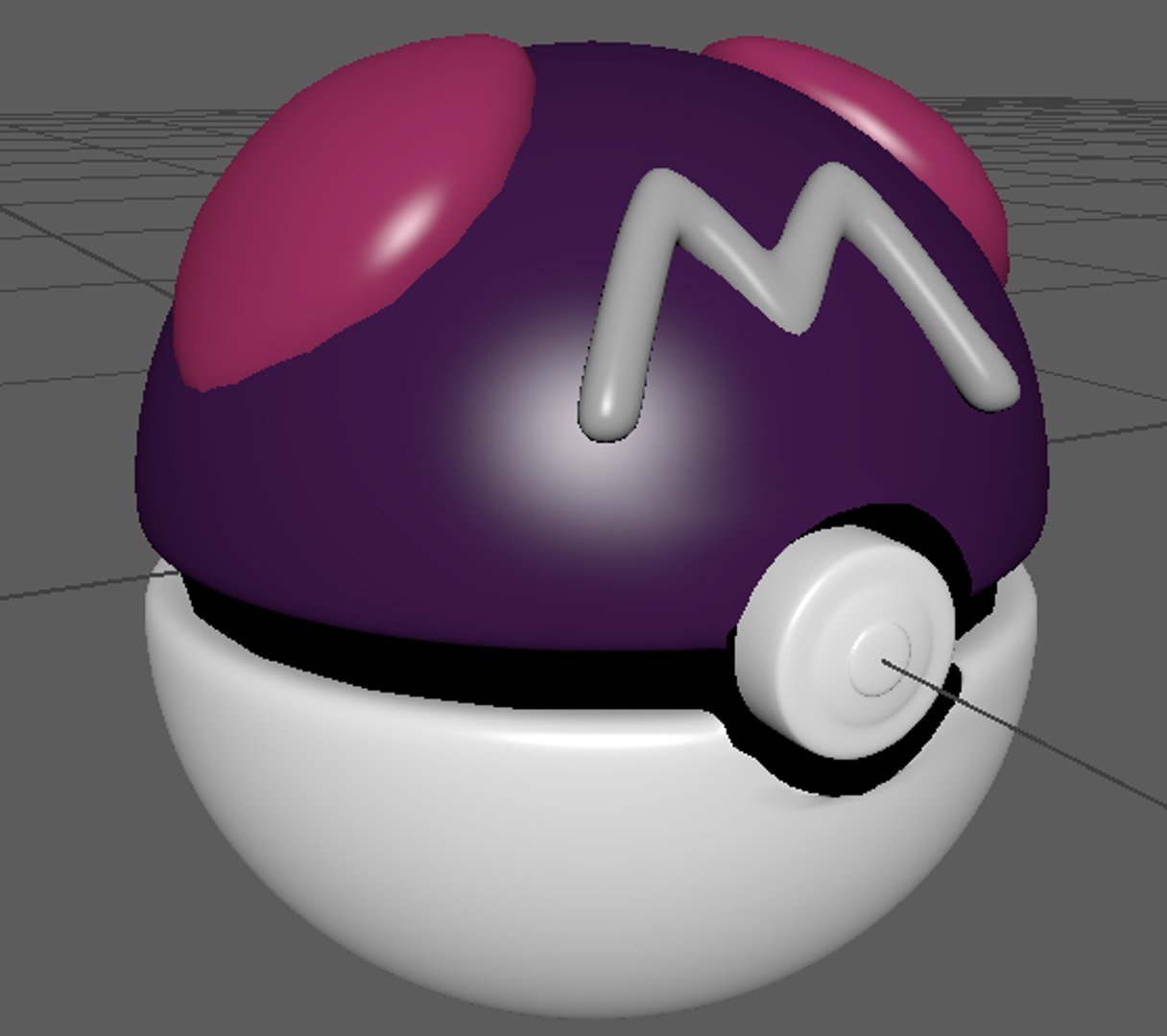 3d Pokemon Master Ball Model