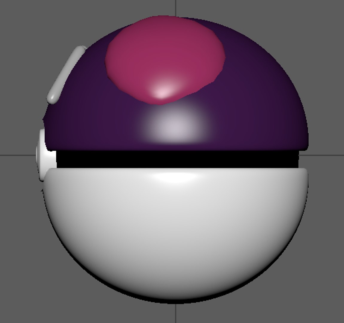 3d Pokemon Master Ball Model