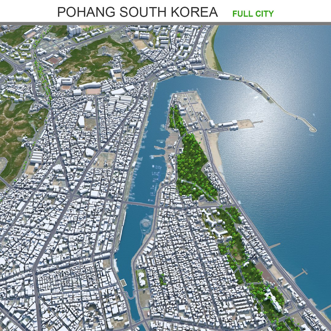 3D Pohang South Korea - TurboSquid 2042524