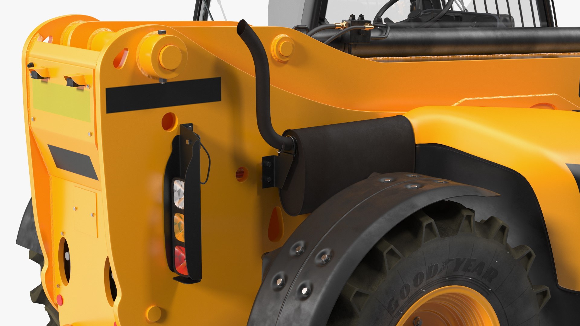 Telescopic Handler Forklift Generic Rigged For Cinema 4D 3D Model ...