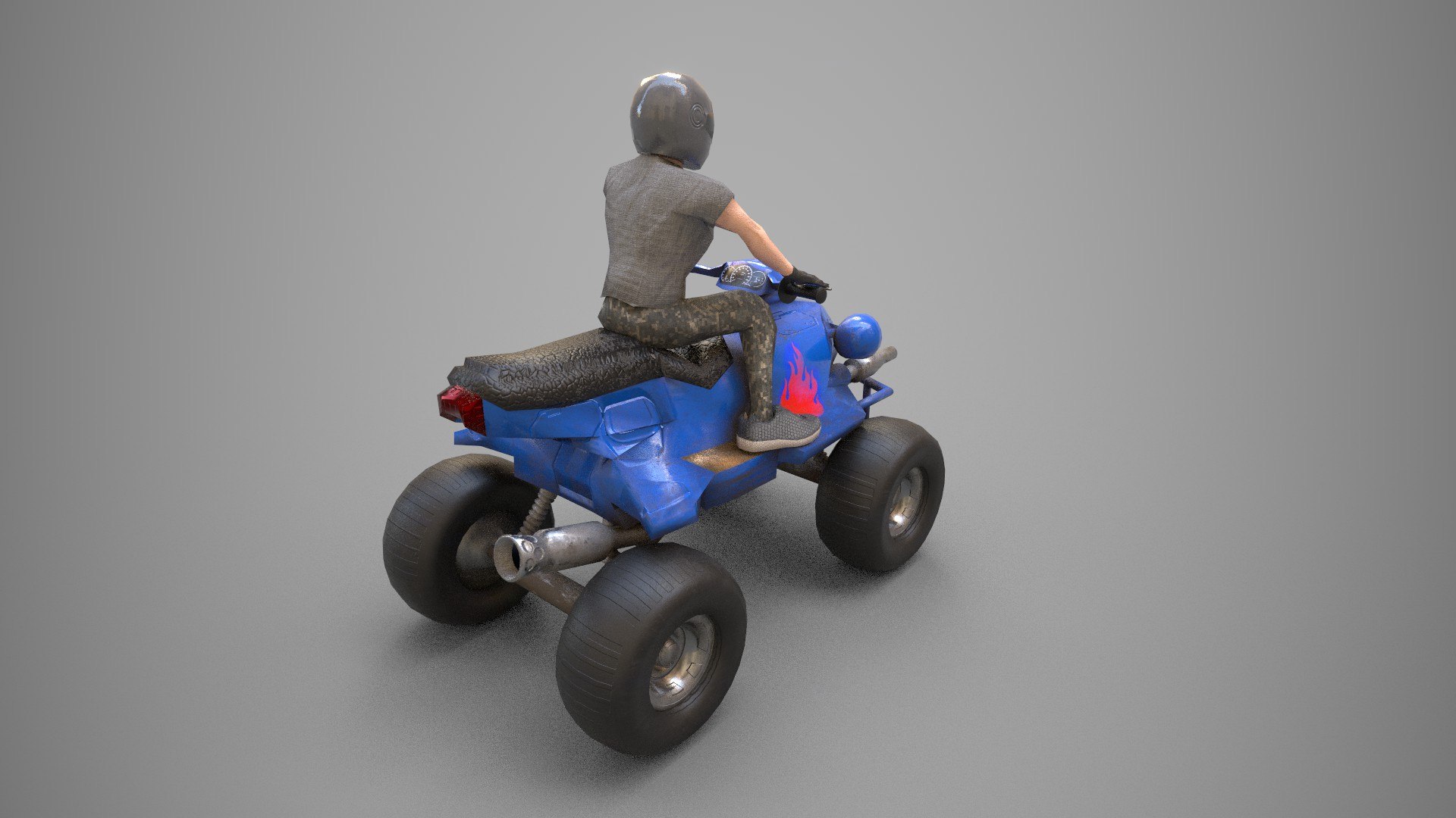 Quad Bike Lowpoly 3d Model 3D Model - TurboSquid 1857700