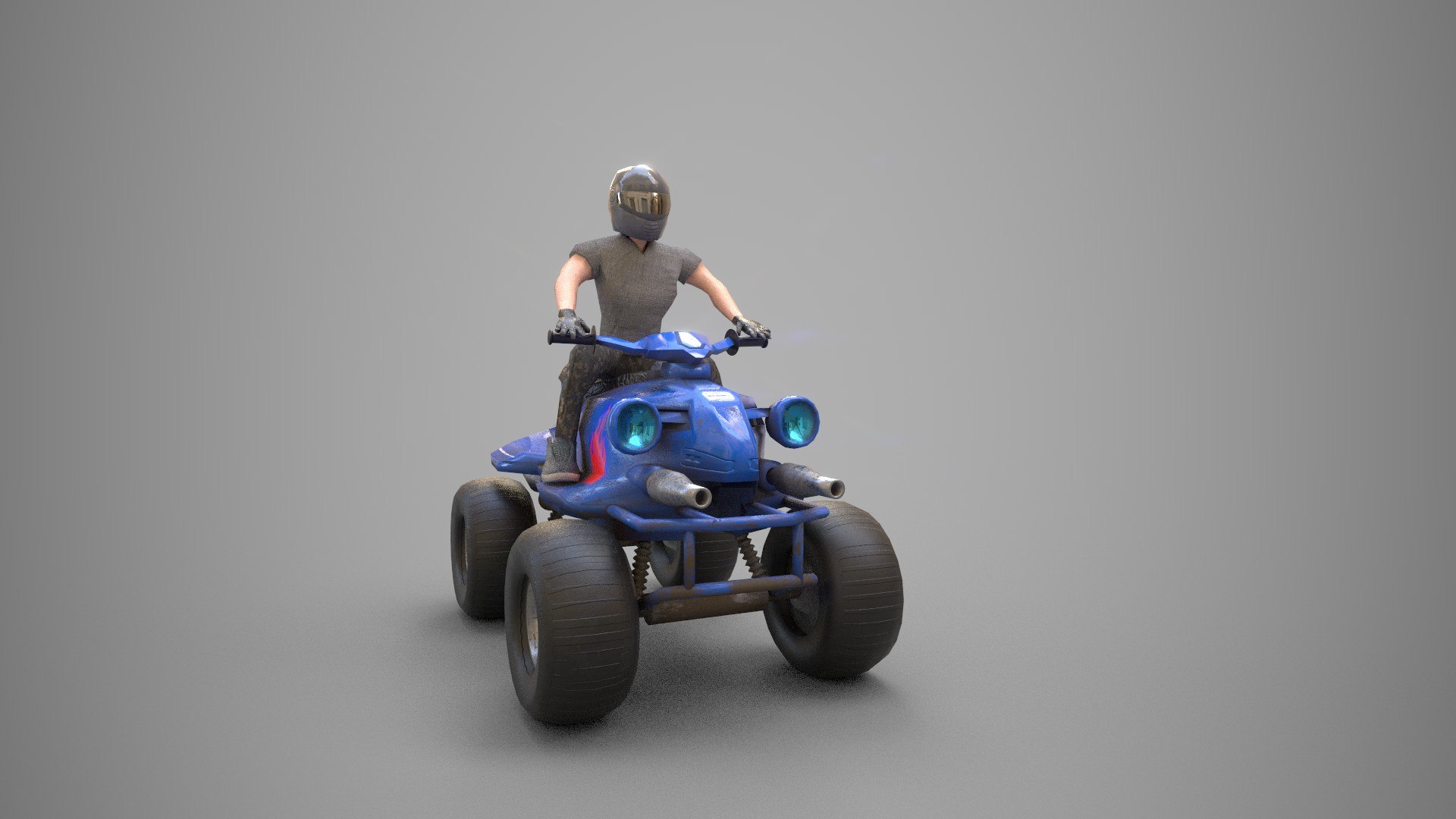 Quad Bike Lowpoly 3d Model 3D Model - TurboSquid 1857700