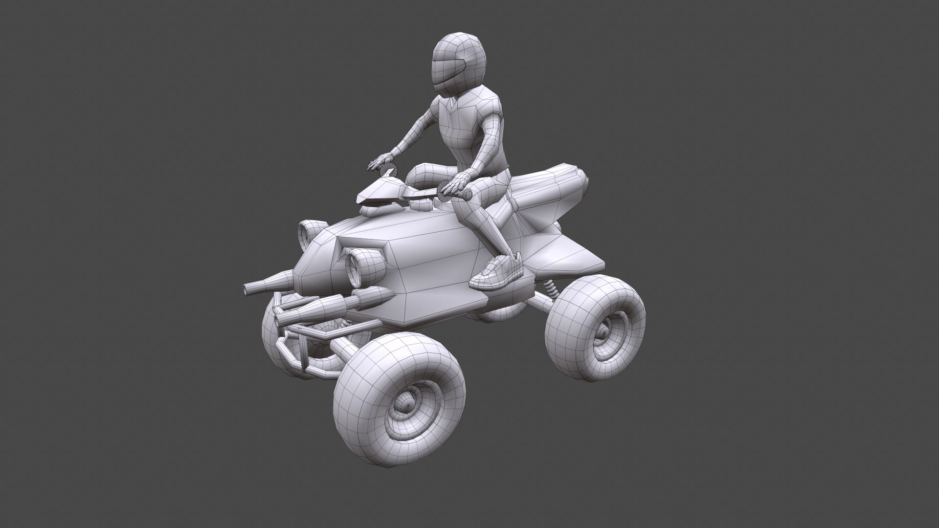 Quad Bike Lowpoly 3d Model 3D Model - TurboSquid 1857700
