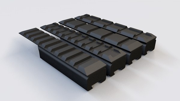 rimfire rifles dovetail rail 3d c4d