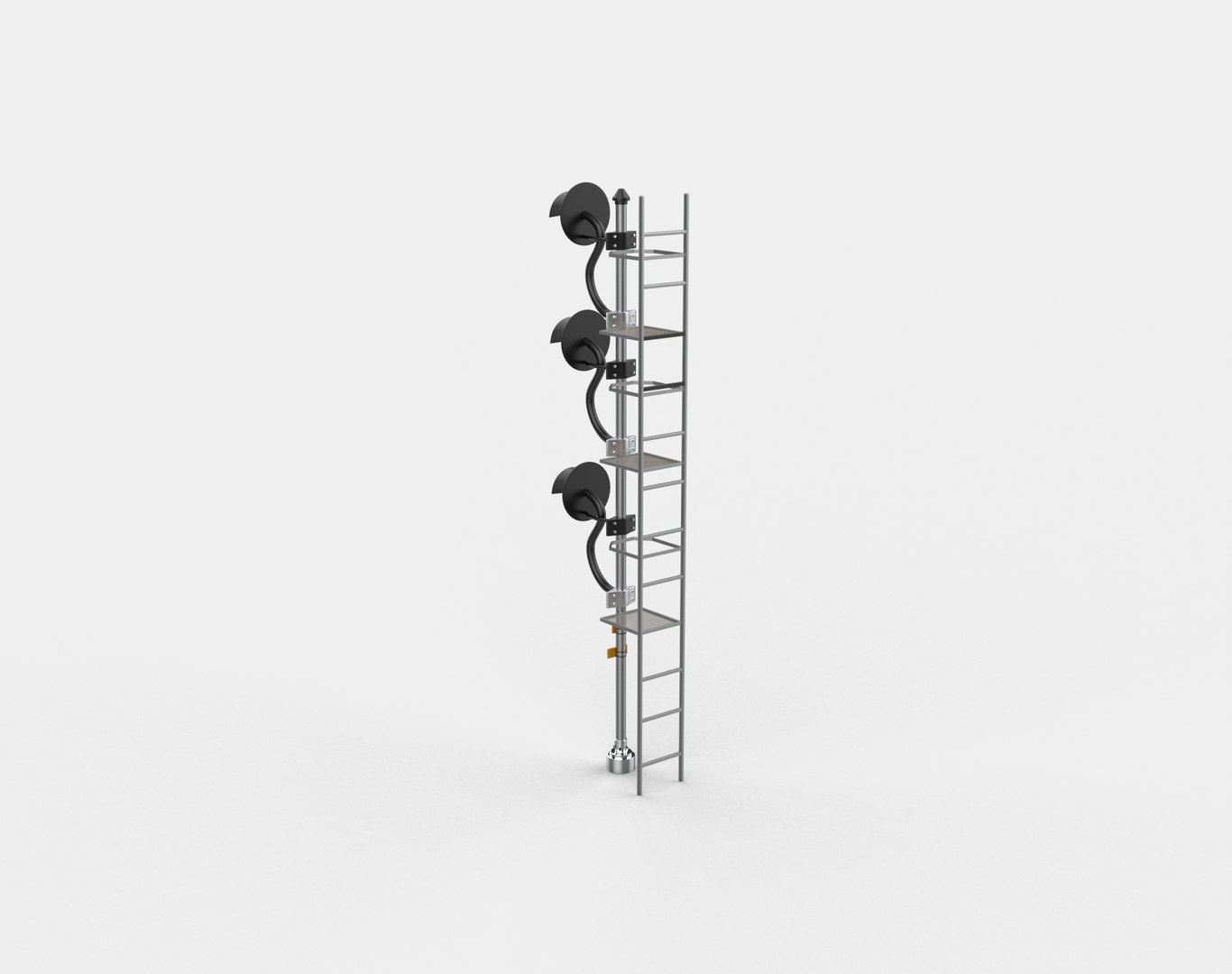 Railway Semaphore Signal 3d Model 3d Model Turbosquid 2353435