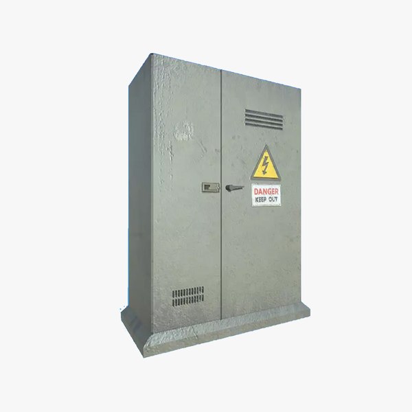 Electricity box 3D - TurboSquid 1826919