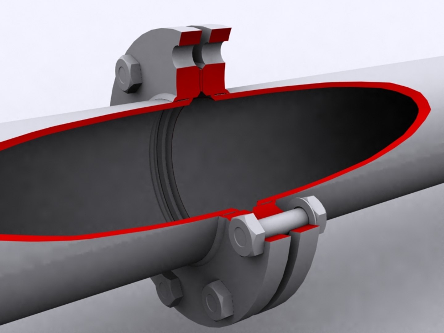 3d Model Pipe Coupling