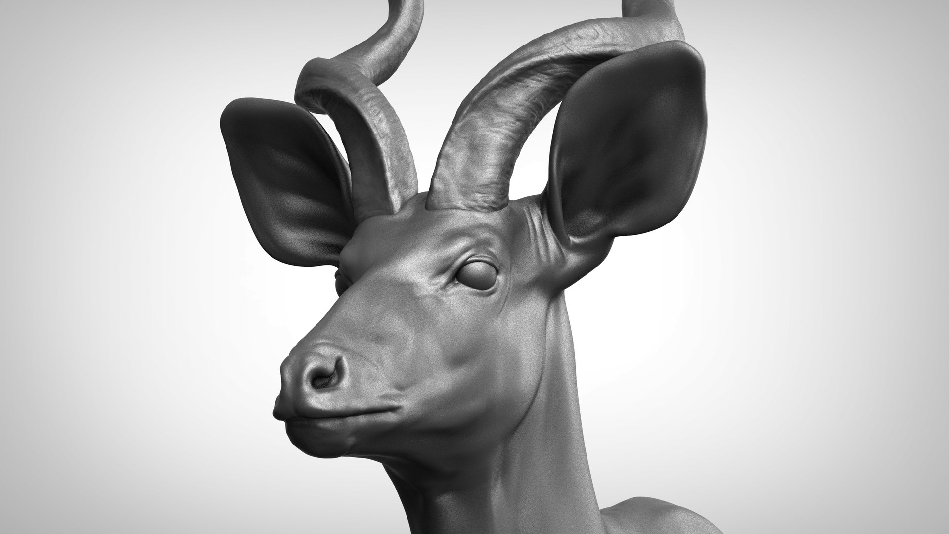 Greater kudu 3D model - TurboSquid 1407711