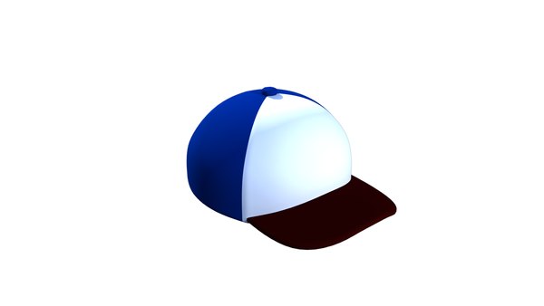 3d model baseball cap