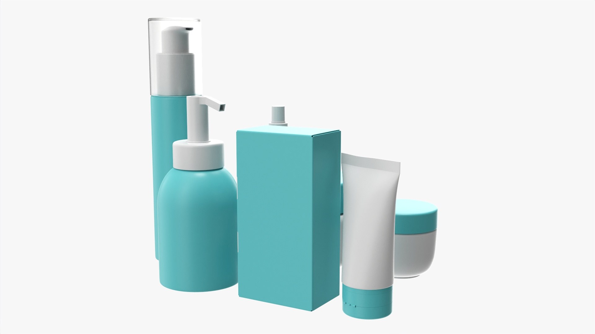 Makeup Removal And Evening Care Mockup 3D Model - TurboSquid 1842909