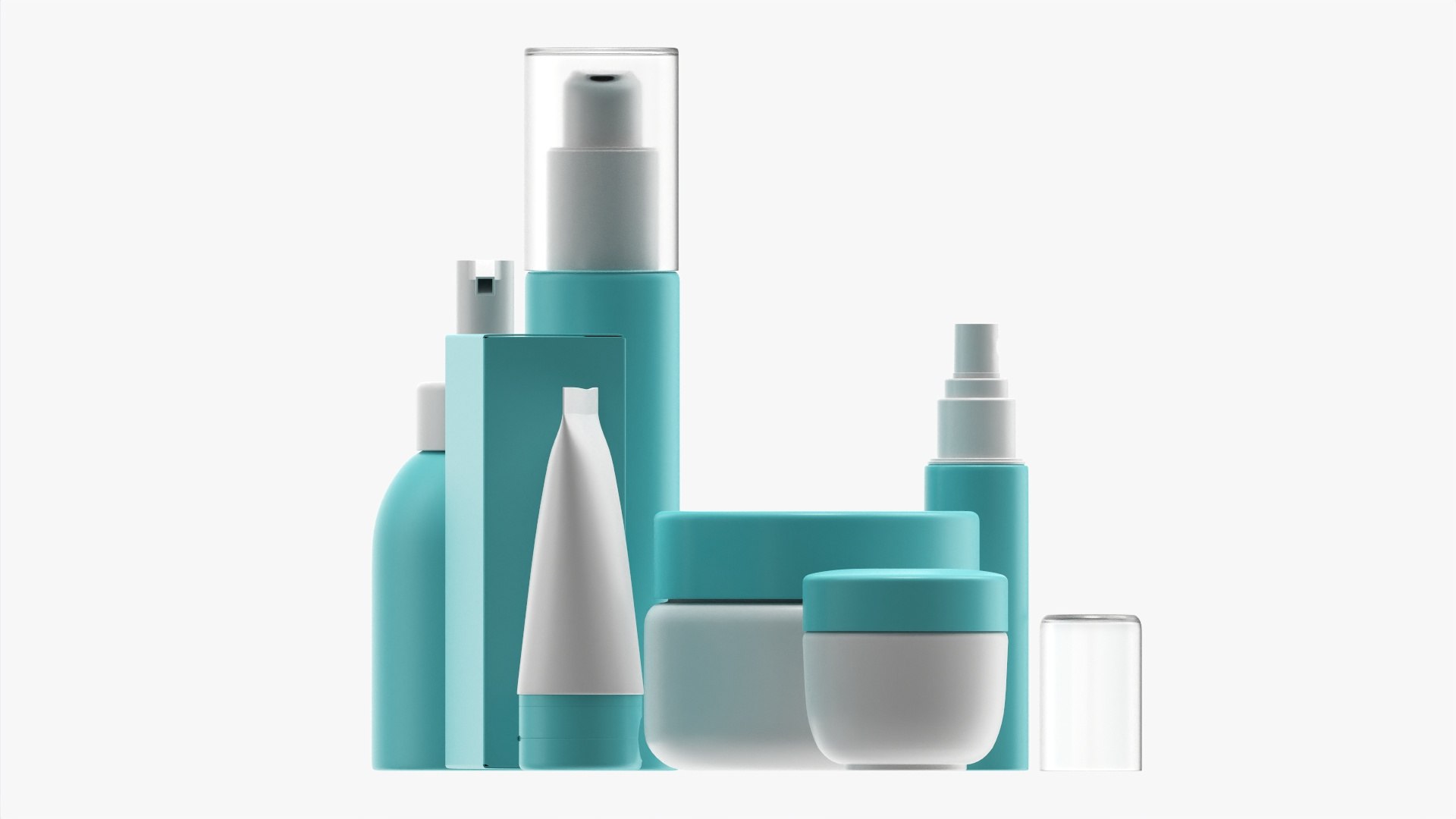 Makeup Removal And Evening Care Mockup 3D Model - TurboSquid 1842909