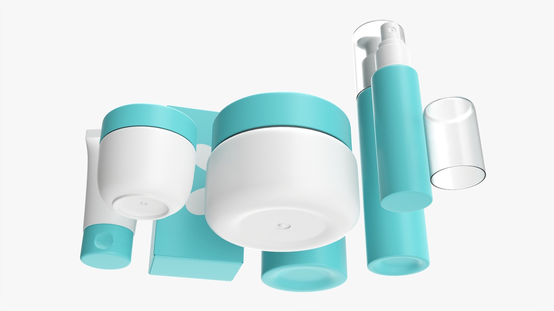 Makeup Removal And Evening Care Mockup 3D Model - TurboSquid 1842909