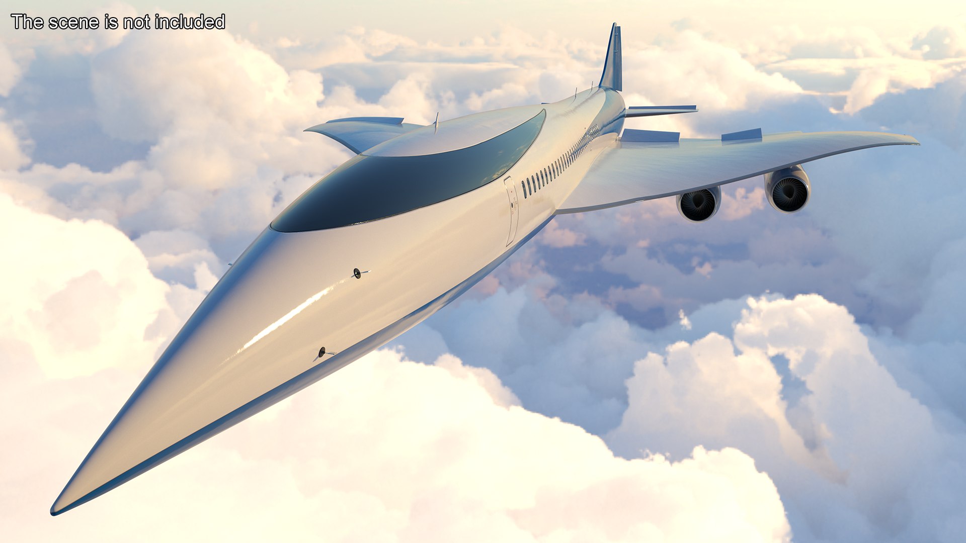 3D Model Supersonic Passenger Jet Generic - TurboSquid 2270323
