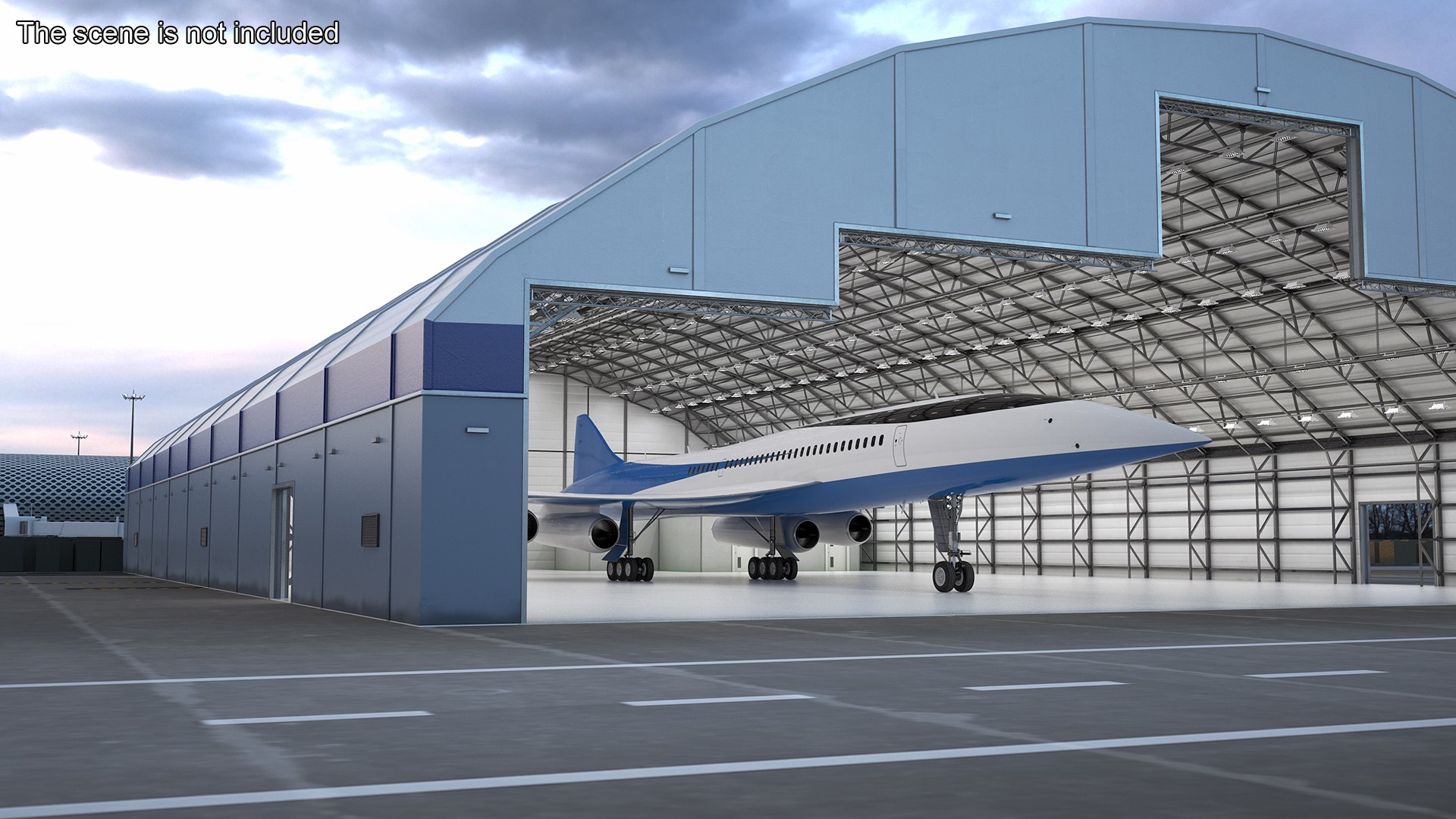 3D Model Supersonic Passenger Jet Generic - TurboSquid 2270323