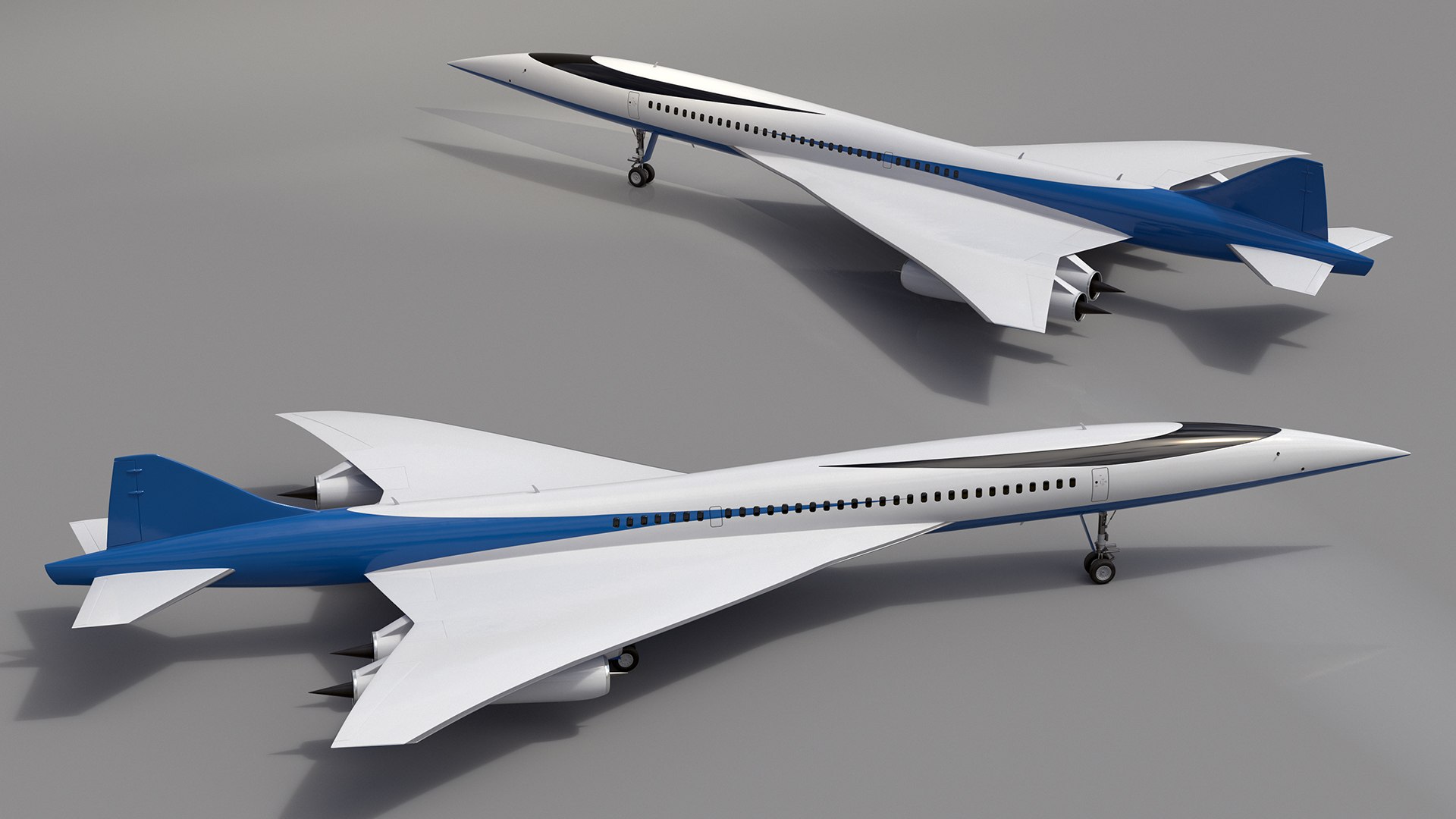 3D Model Supersonic Passenger Jet Generic - TurboSquid 2270323