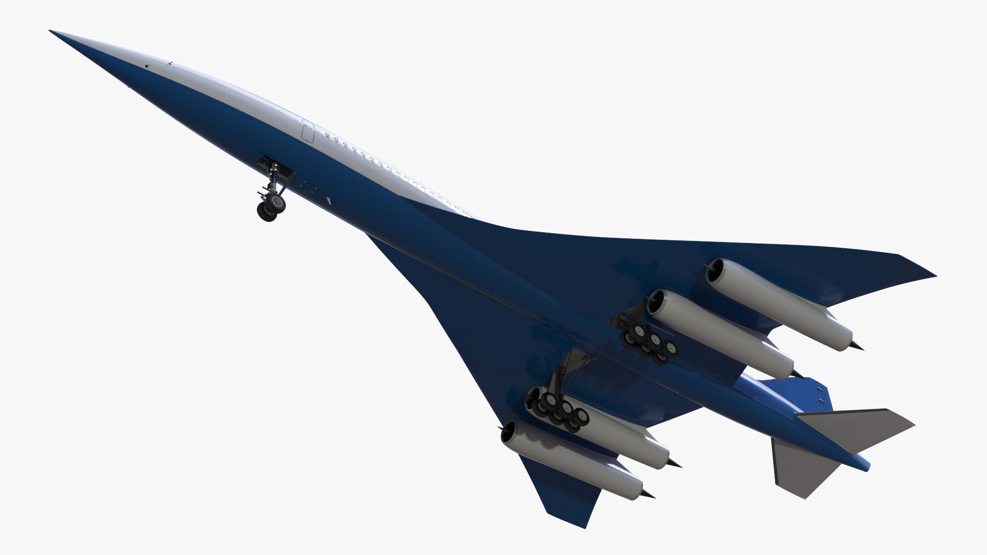 3D Model Supersonic Passenger Jet Generic - TurboSquid 2270323