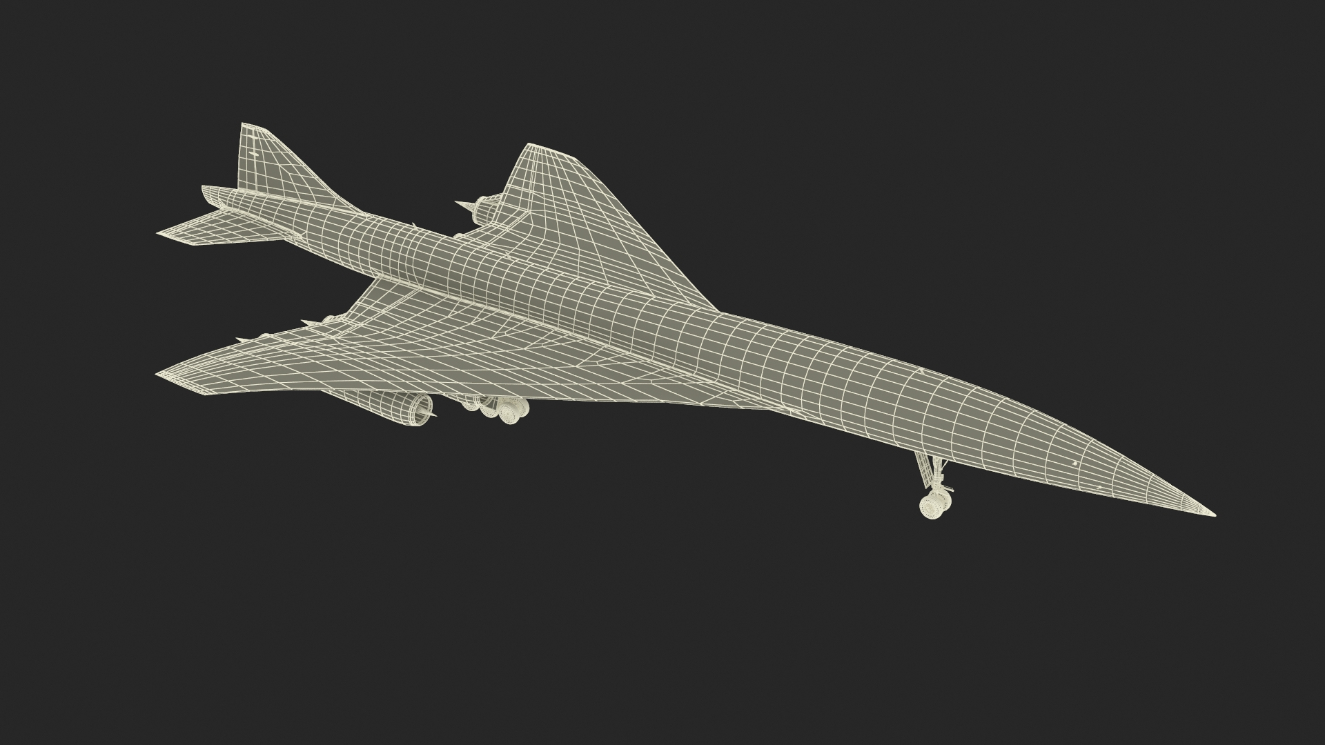 3D Model Supersonic Passenger Jet Generic - TurboSquid 2270323