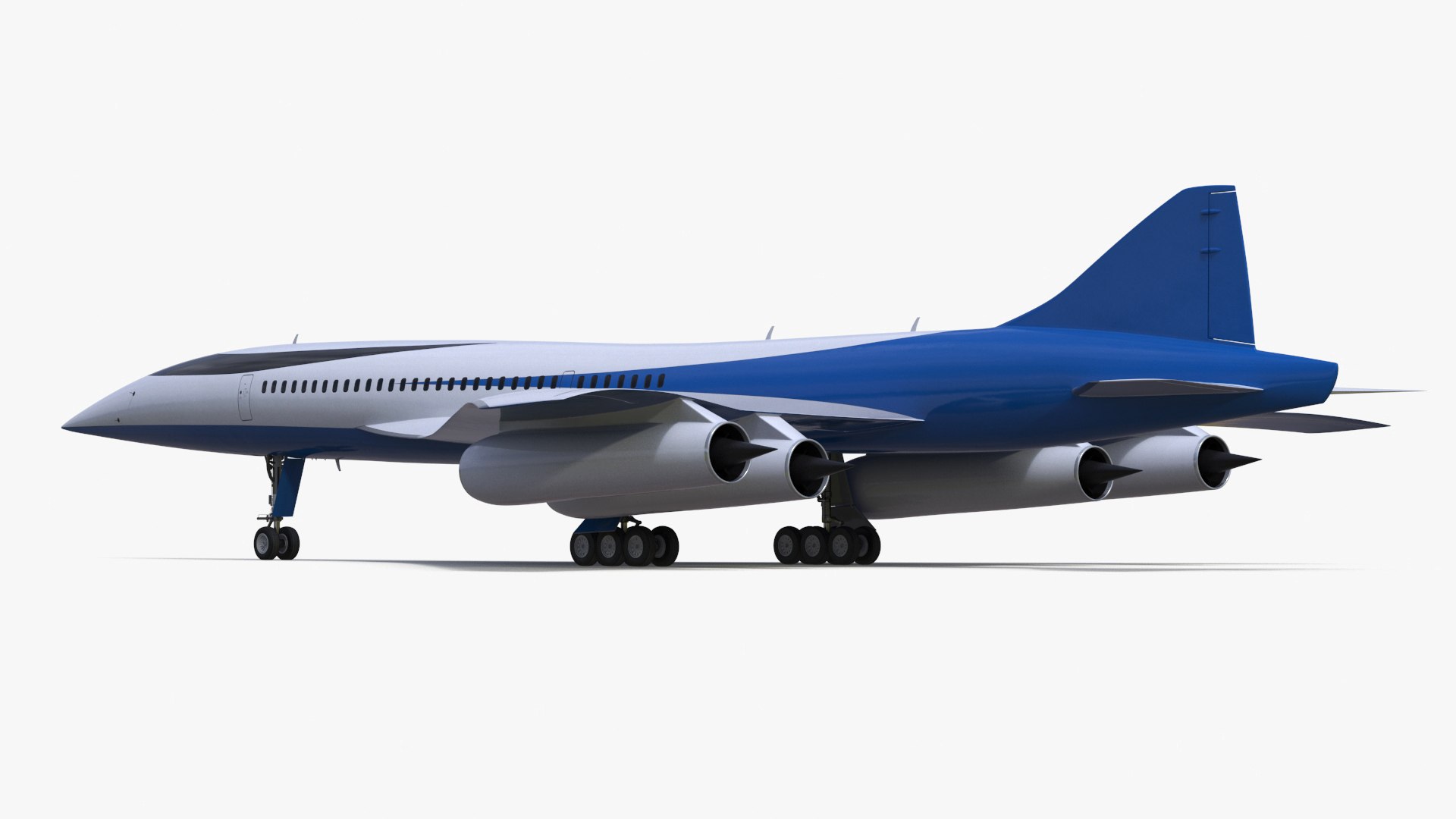 3D Model Supersonic Passenger Jet Generic - TurboSquid 2270323