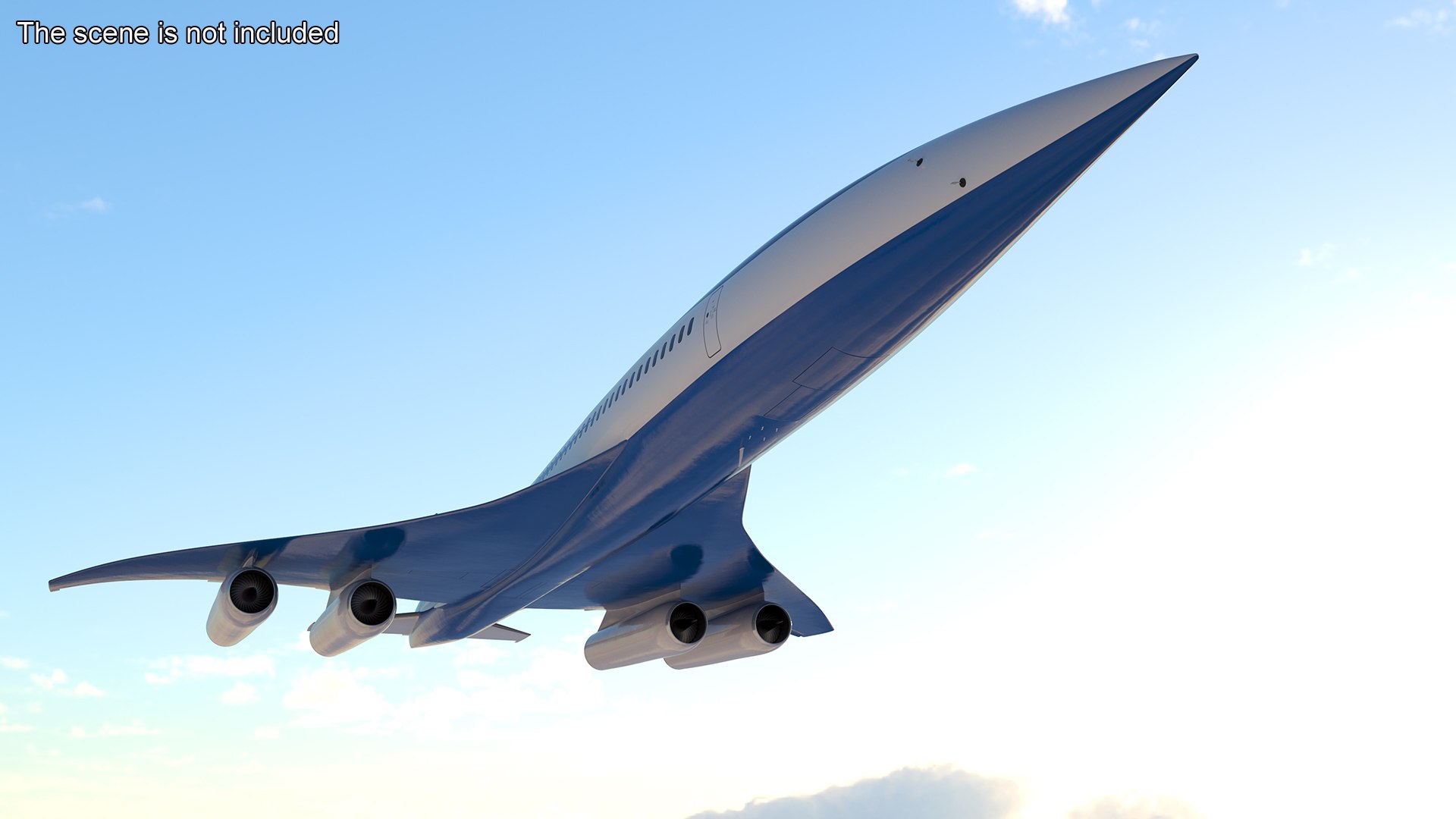 3D Model Supersonic Passenger Jet Generic - TurboSquid 2270323