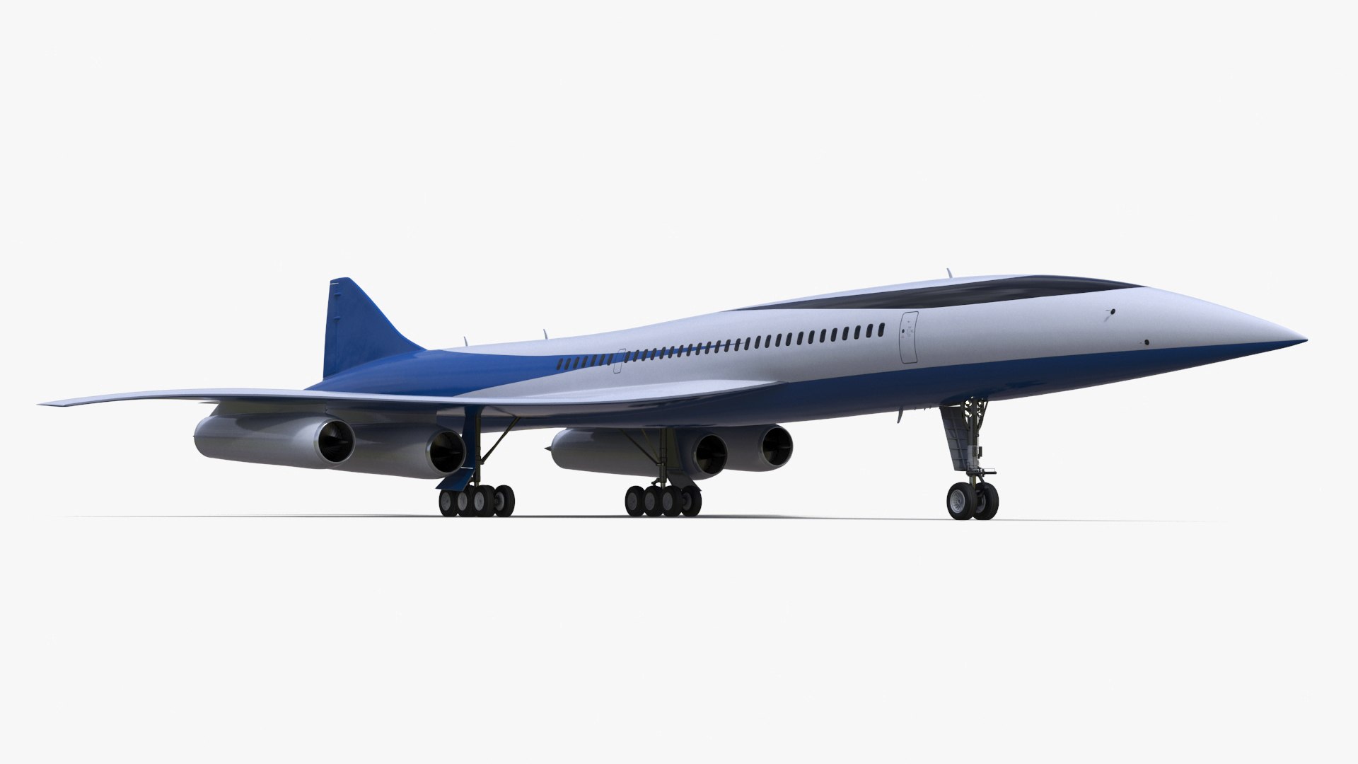3D Model Supersonic Passenger Jet Generic - TurboSquid 2270323