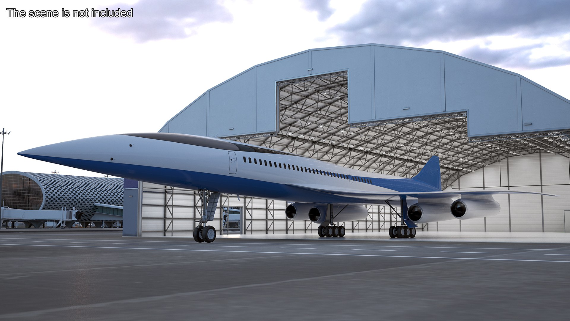 3D Model Supersonic Passenger Jet Generic - TurboSquid 2270323