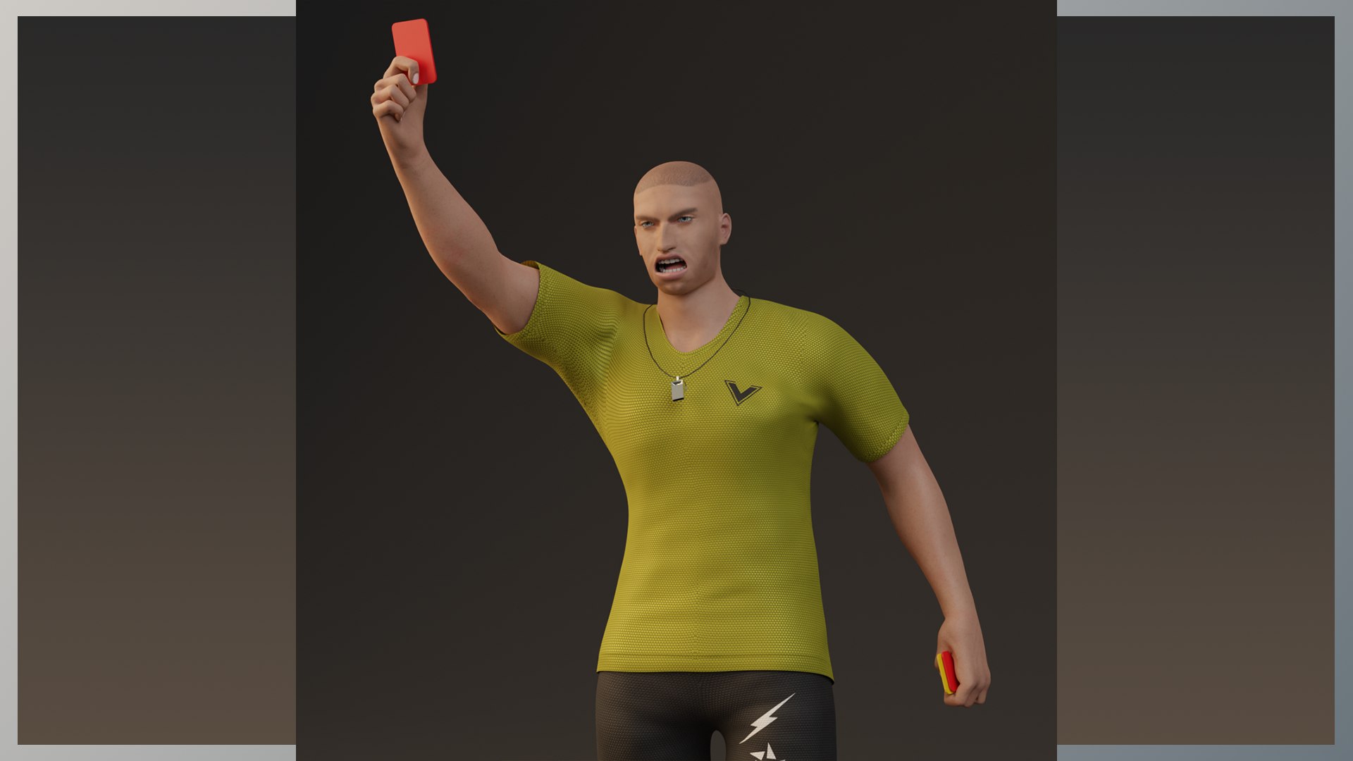 3D Football Referee Game Ready - TurboSquid 2208426
