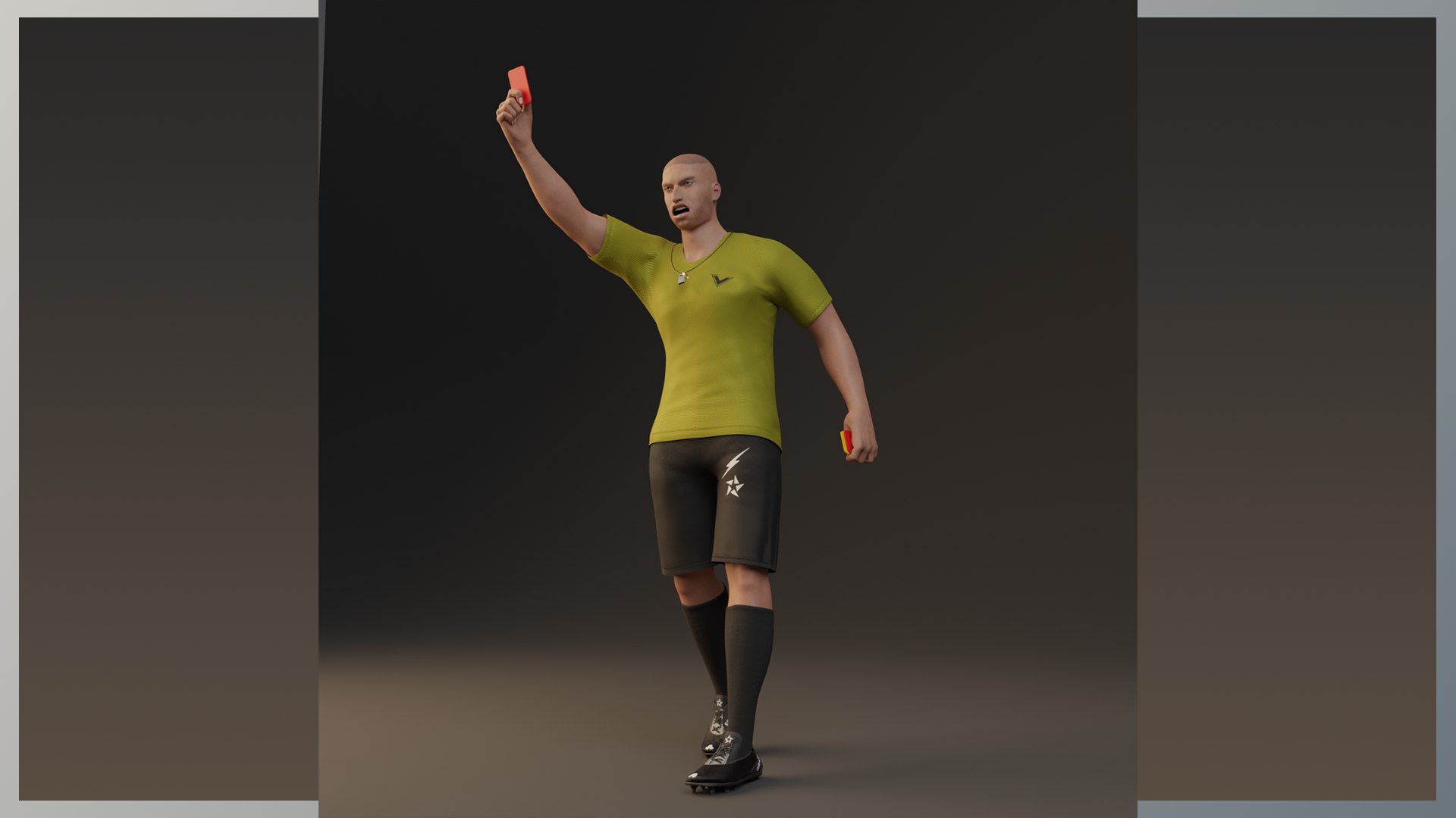 3D Football Referee Game Ready - TurboSquid 2208426