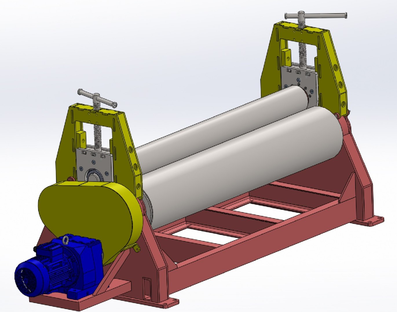 3D 1800 Mm Cylindrical Sheet Metal Bending Machine - TurboSquid 2479822