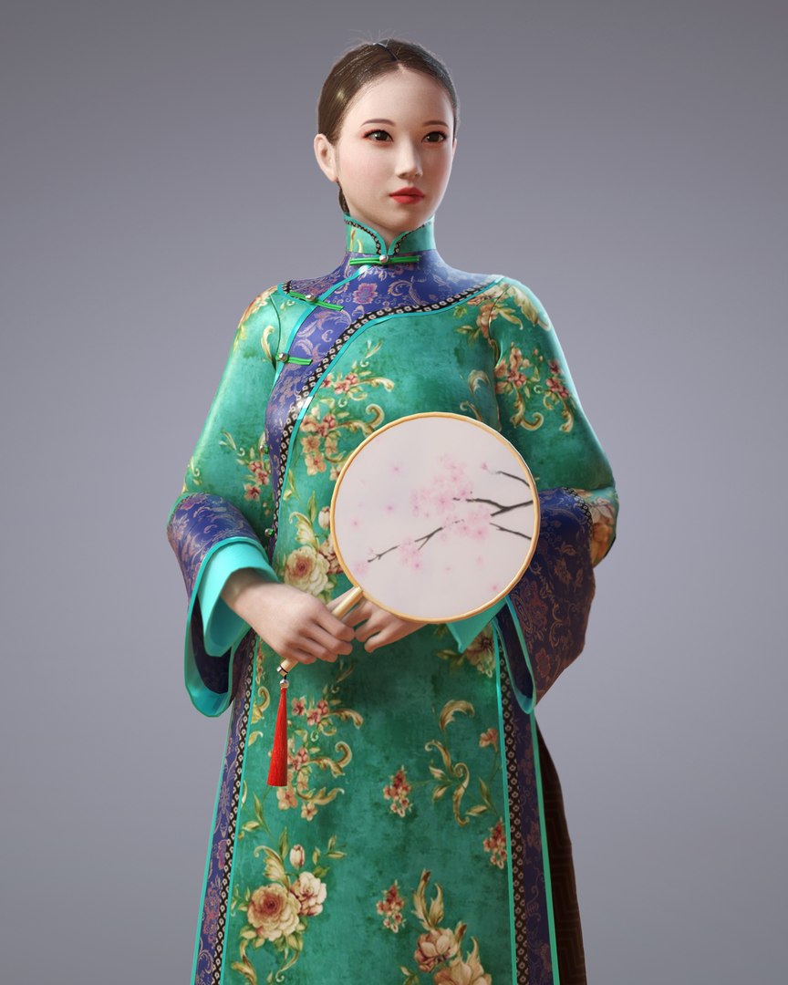 Girl Princess Qing 3D Model - TurboSquid 1699815