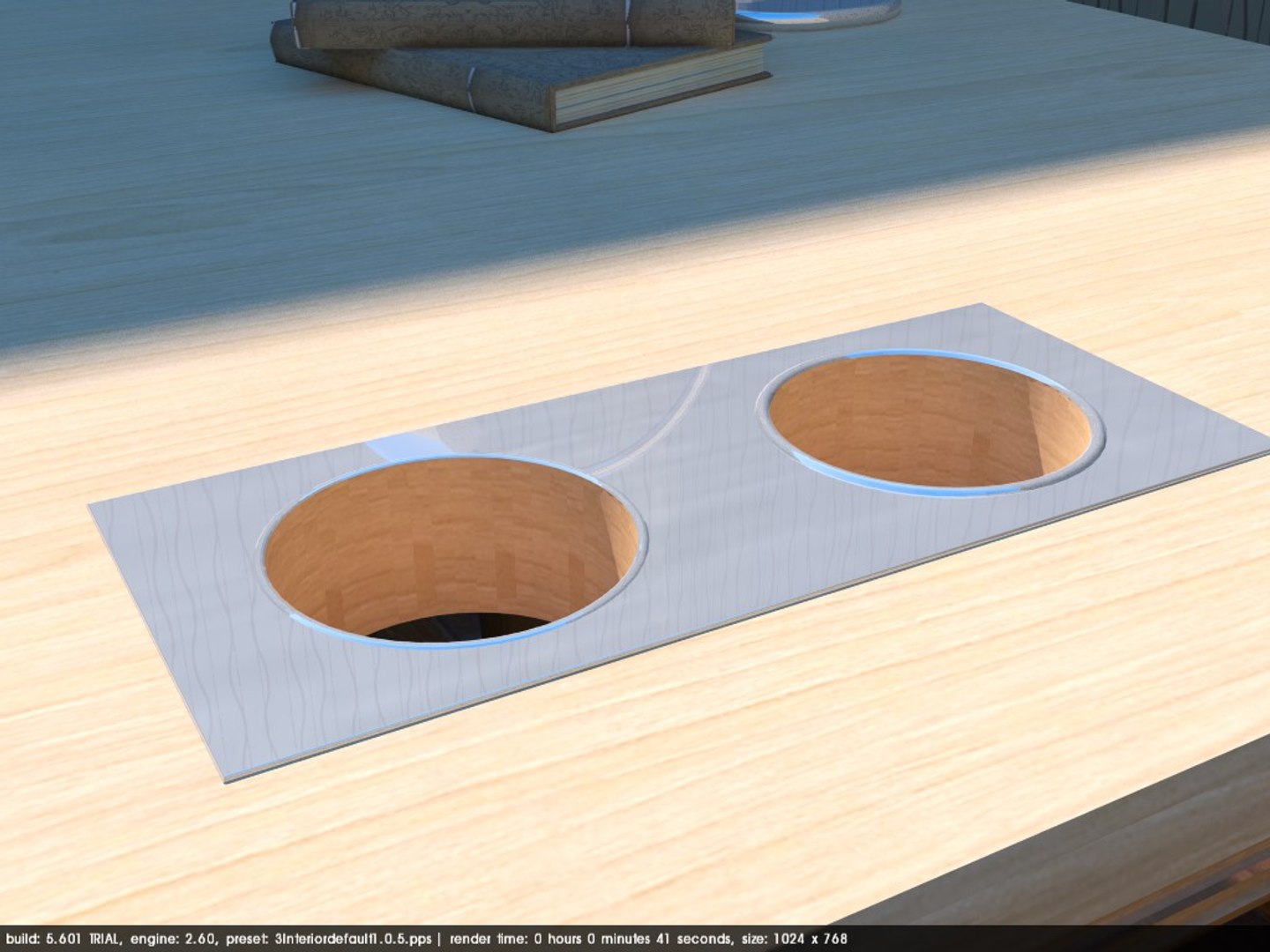 Simple Wooden Peach Office Table 3D - TurboSquid 1218642