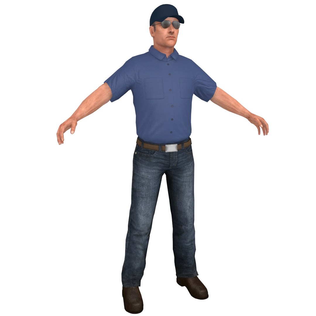 Truck driver model - TurboSquid 1353051