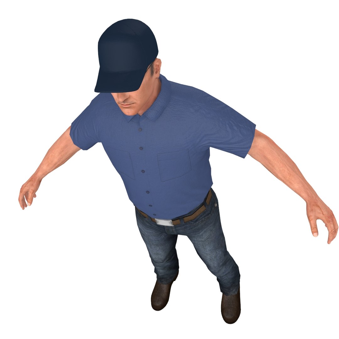 Truck Driver Model - TurboSquid 1353051