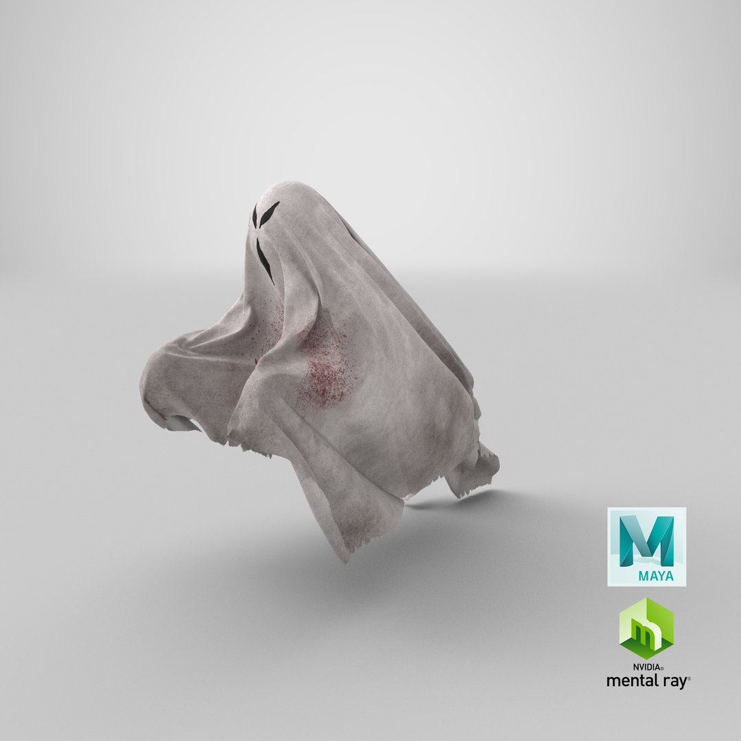 Evil ghost bedsheet flying 3D model - TurboSquid 1524509