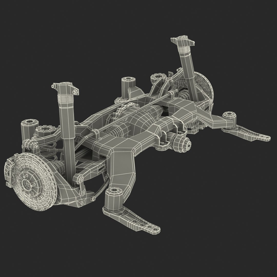3dsmax sedan axle 2
