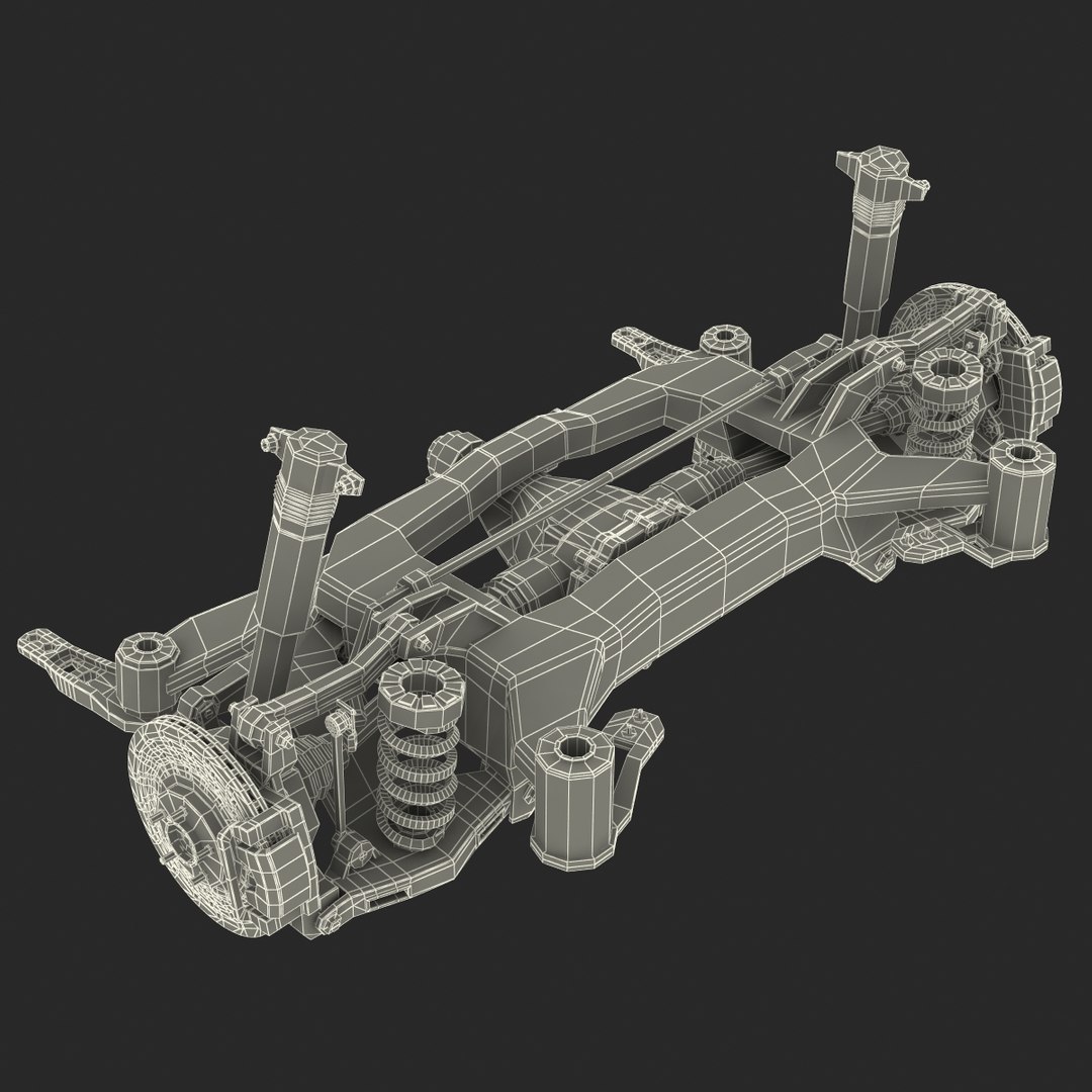 3dsmax sedan axle 2