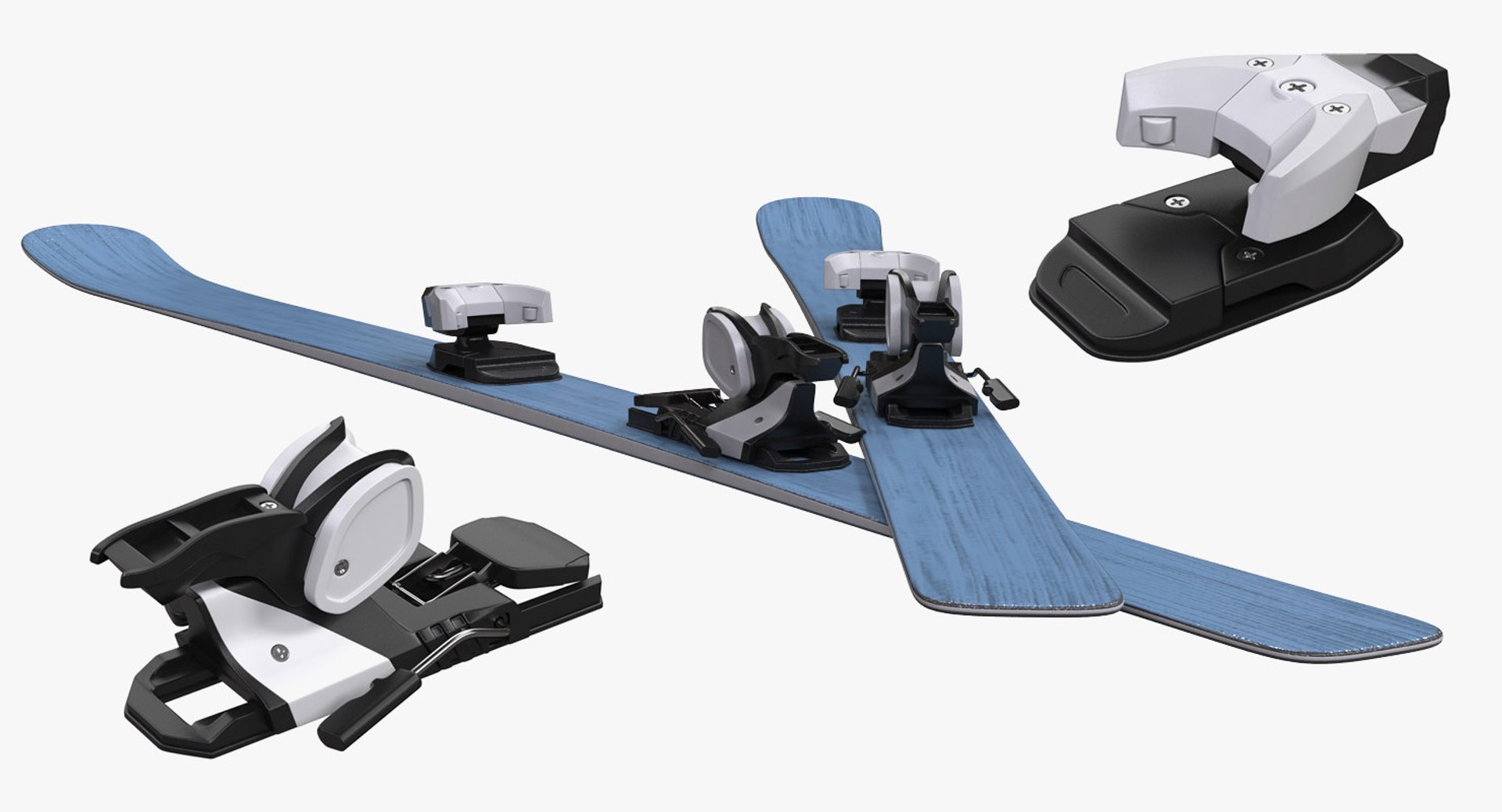 3D equipment skiing 2 modeled - TurboSquid 1296447