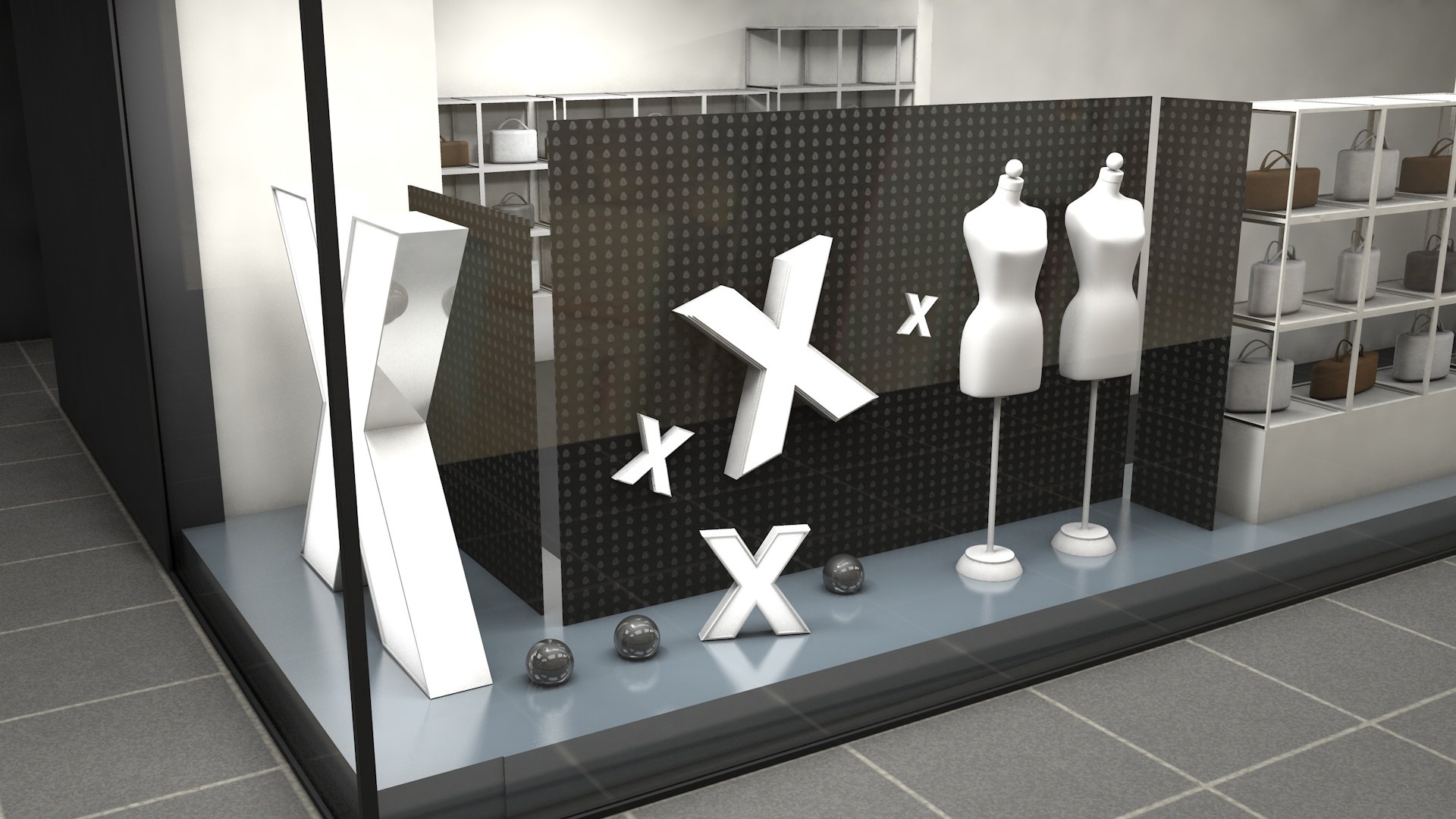 Mall Store Front C4D Native 3D Model - TurboSquid 1785707