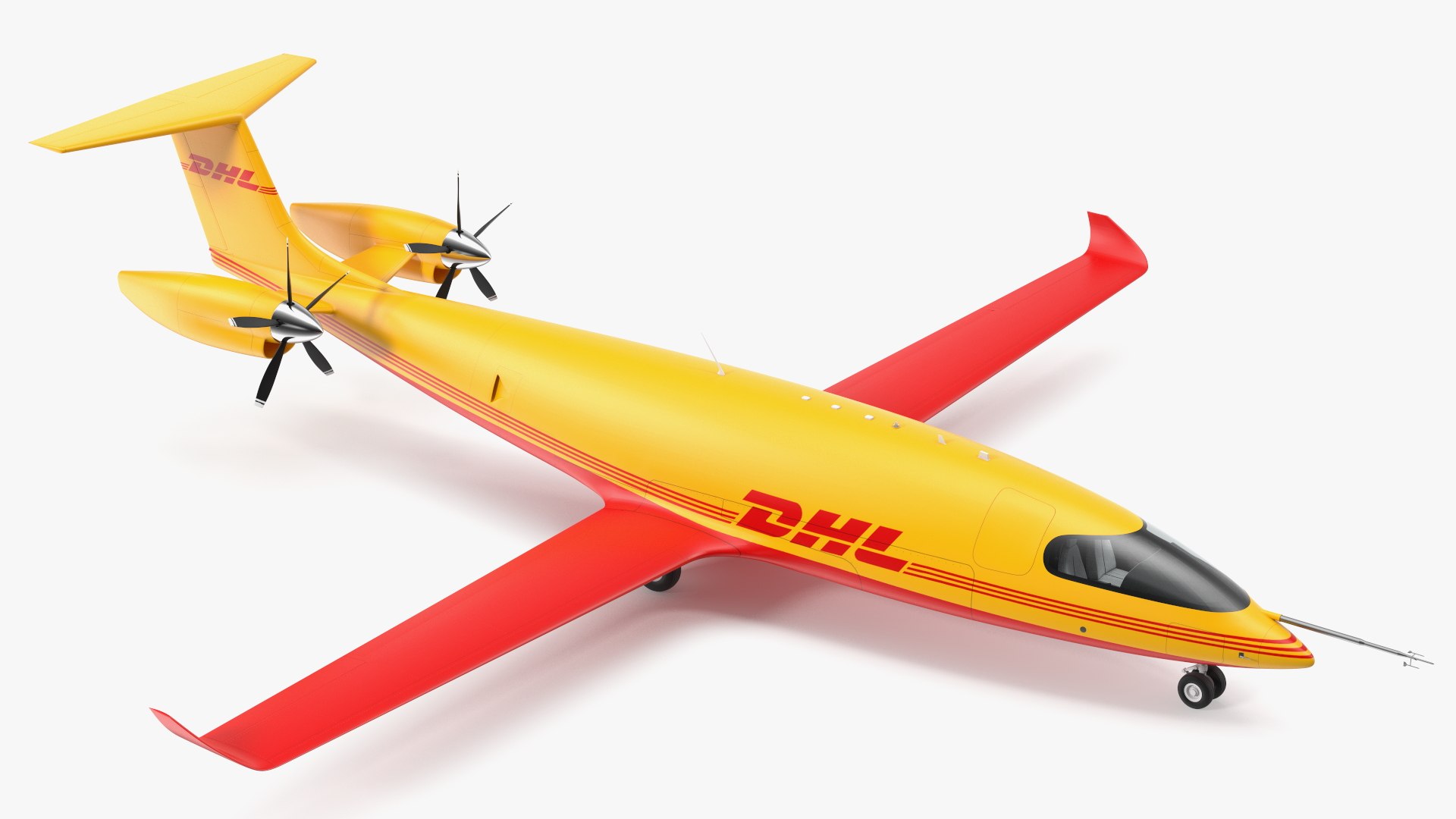 3D Eviation Alice Electric Aircraft DHL Rigged - TurboSquid 1922169
